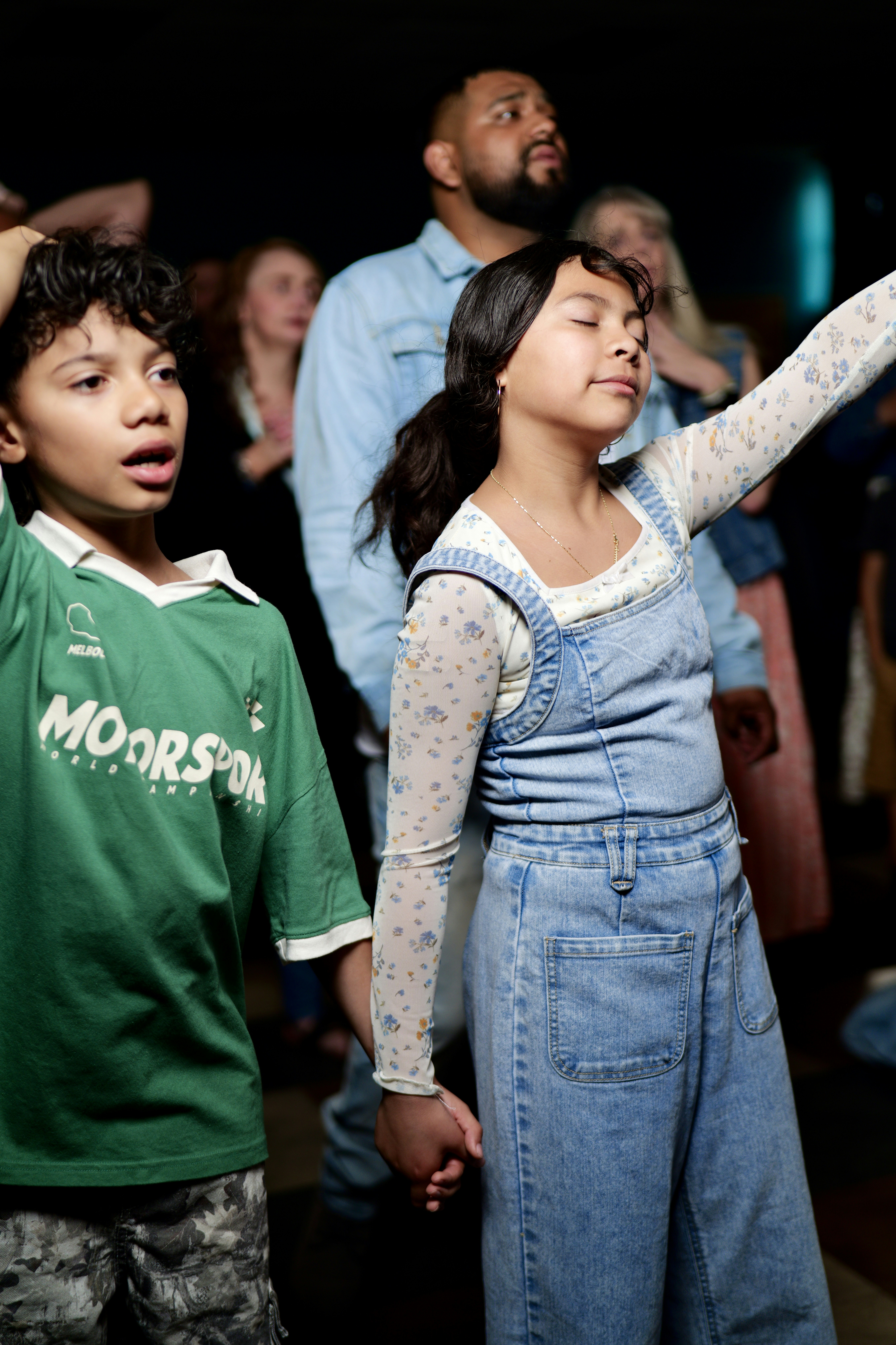 Hands Joined, Voices Raised: A Moment of Collective Attention