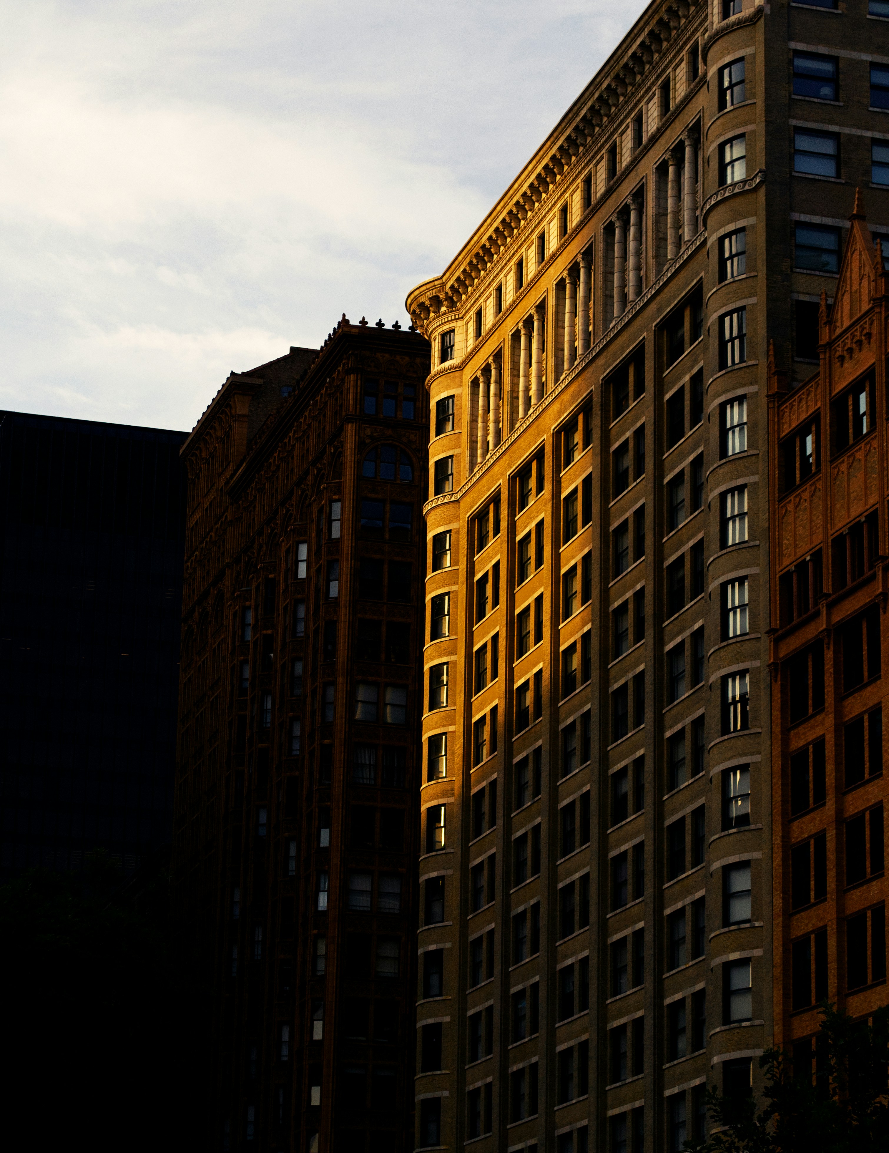 Golden Facade in the Golden Hour