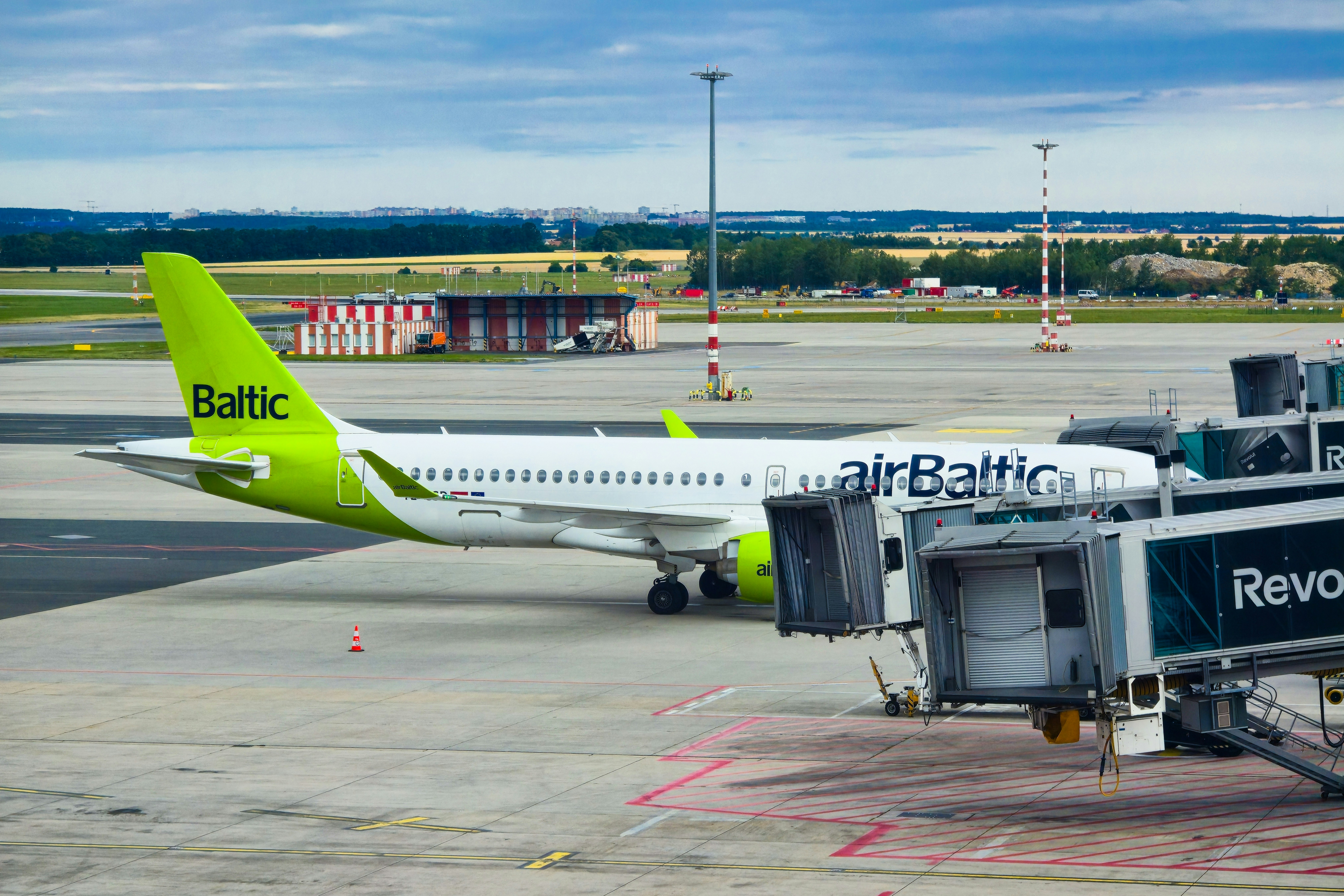 Bright Green-tail Air Baltic at the Gate: A Glimpse of Modern Short-Haul Fleet