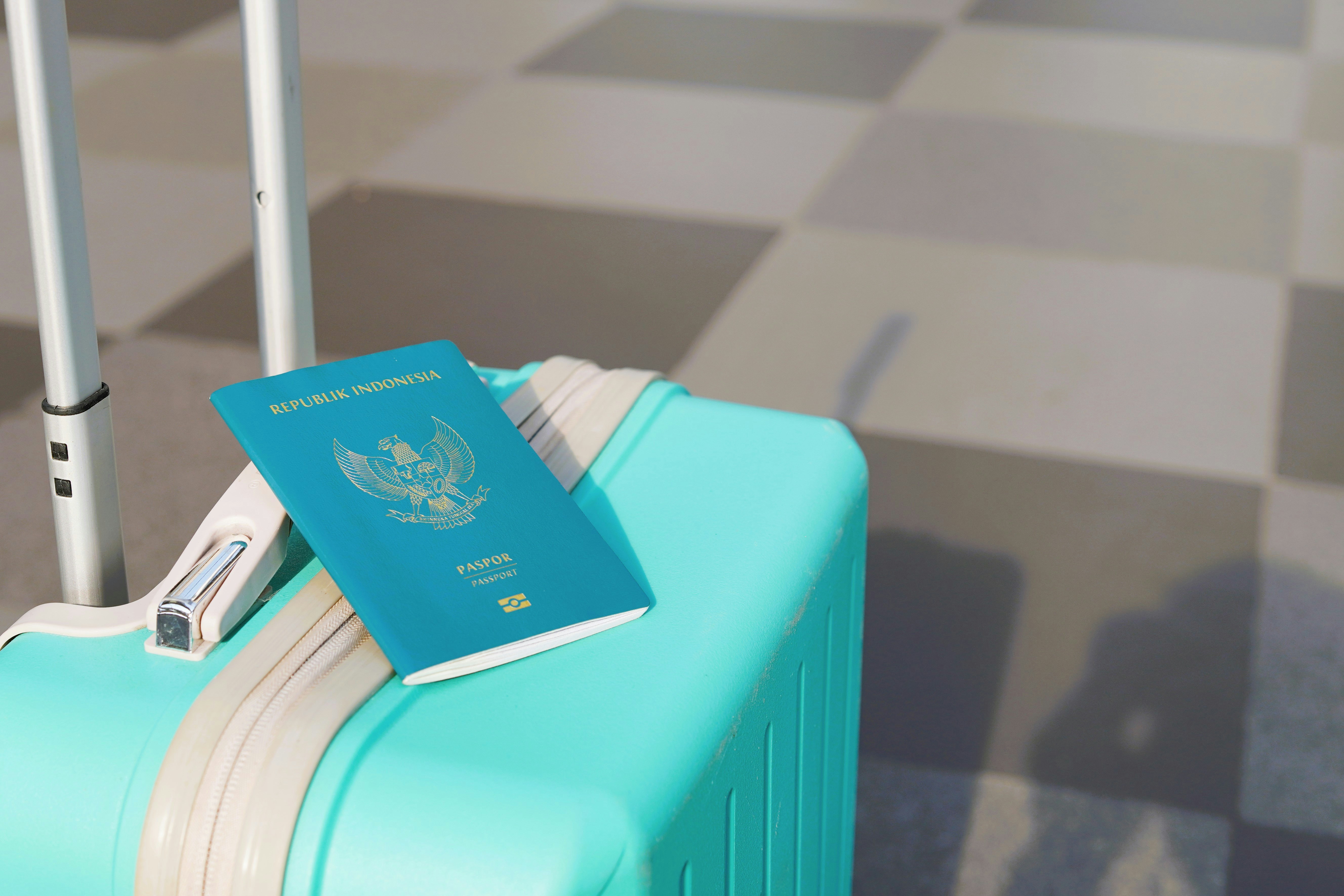 Aqua Carry-On with a Passport: Waiting at the Terminal