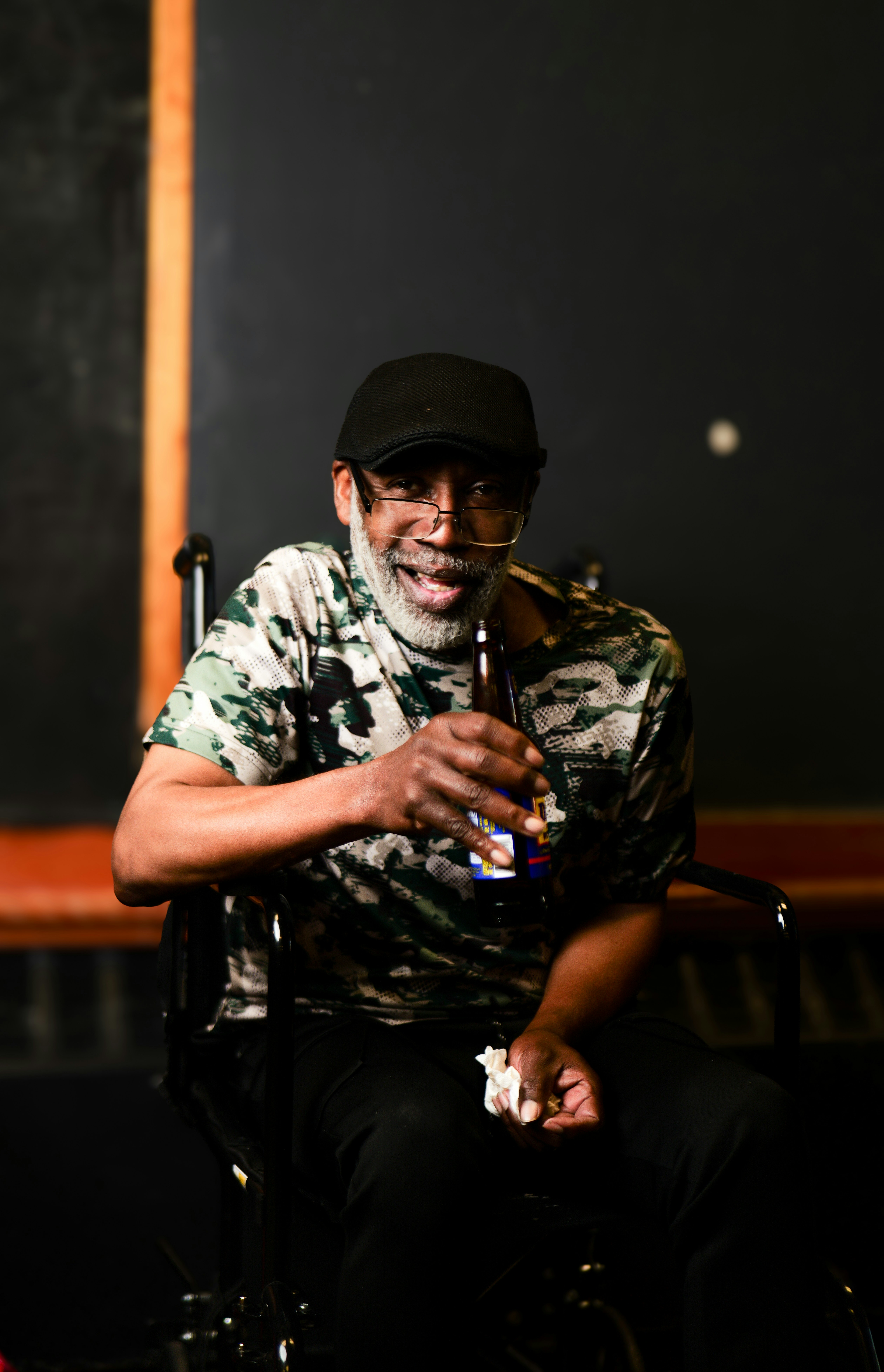 Midnight Cheer: A Grizzled Smile and a Bottle of Fire