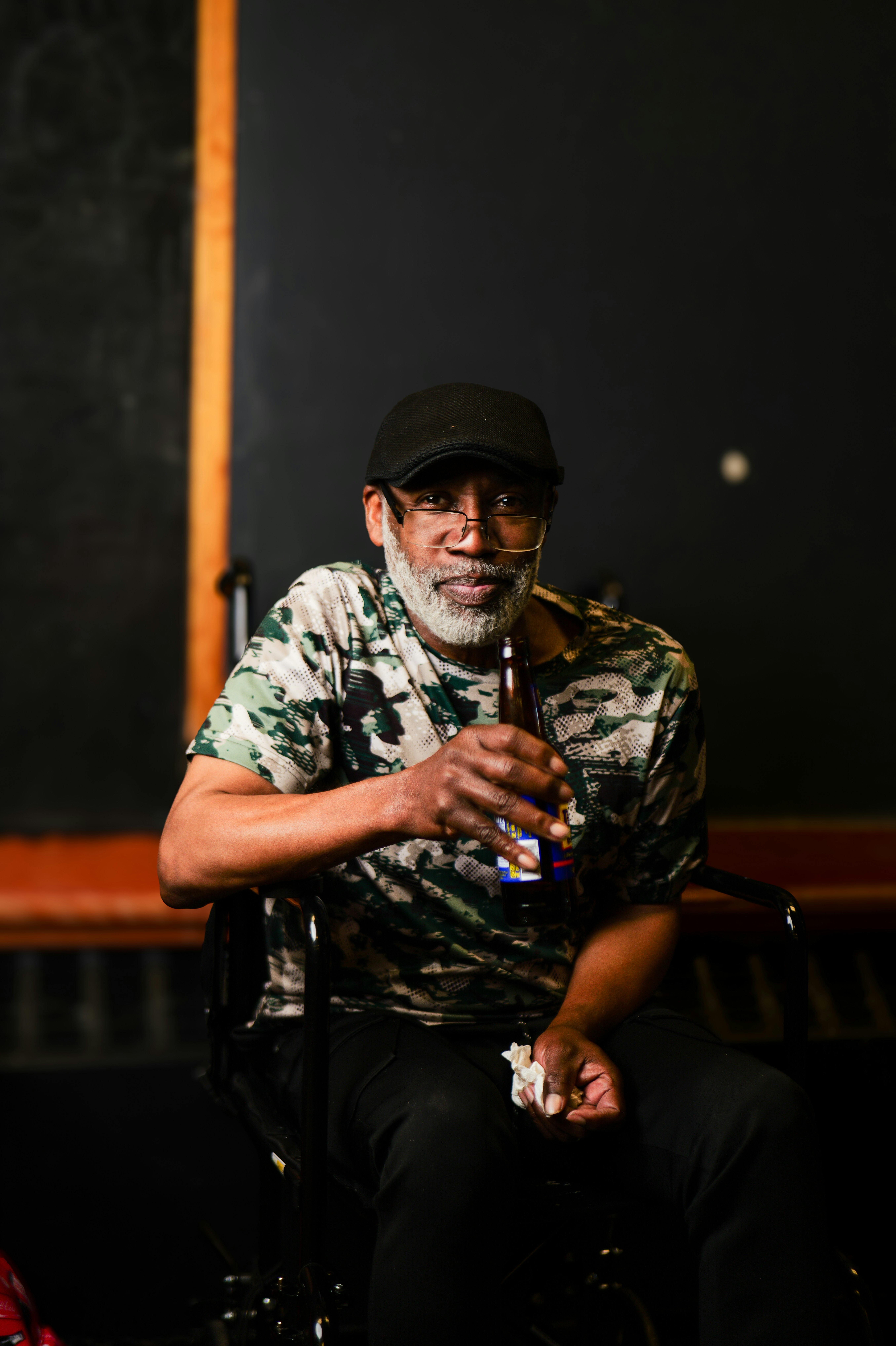 Quiet Confidence: A Veteran’s Moment in Low Light