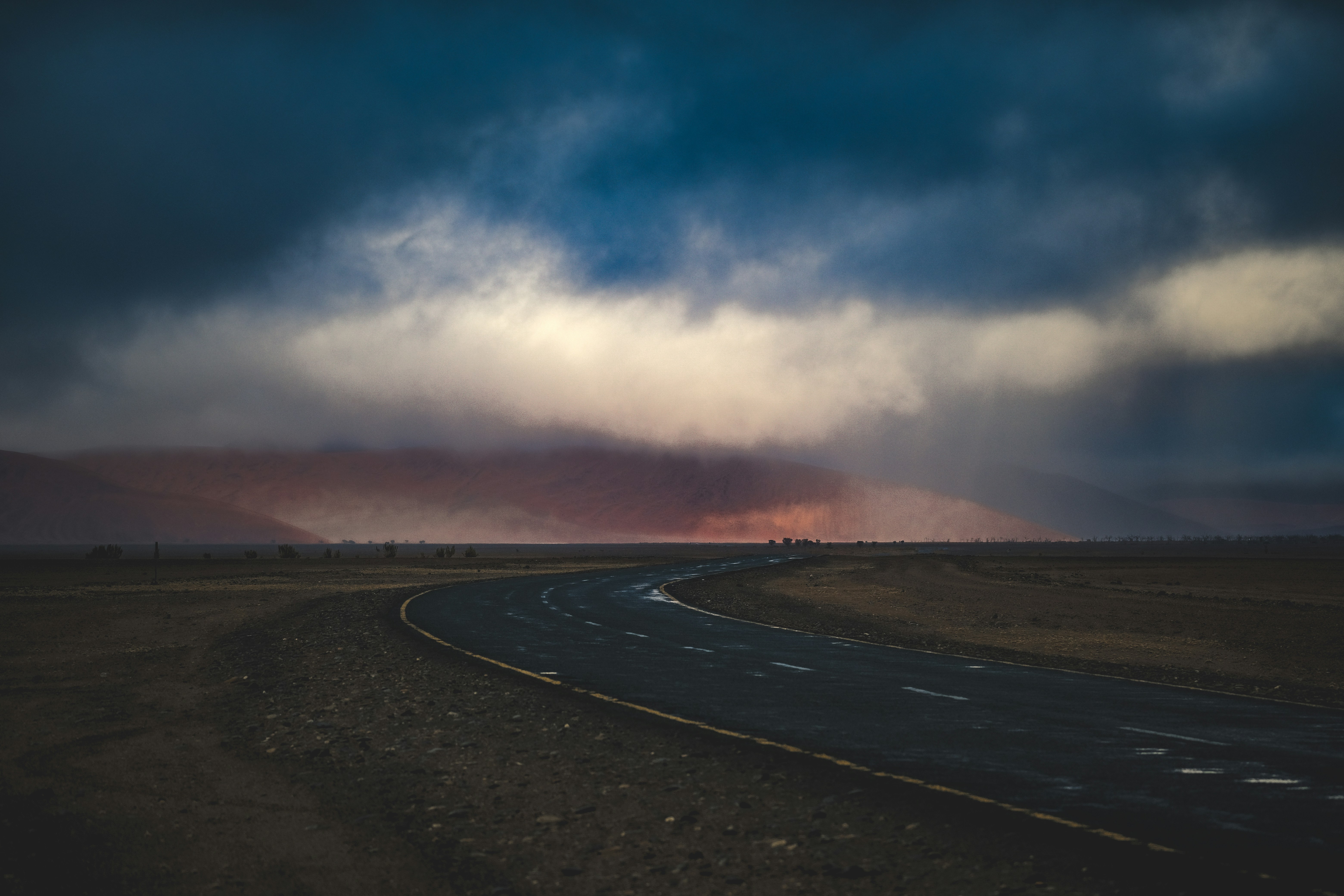 Twilight Roadway Toward the Distant Dusk