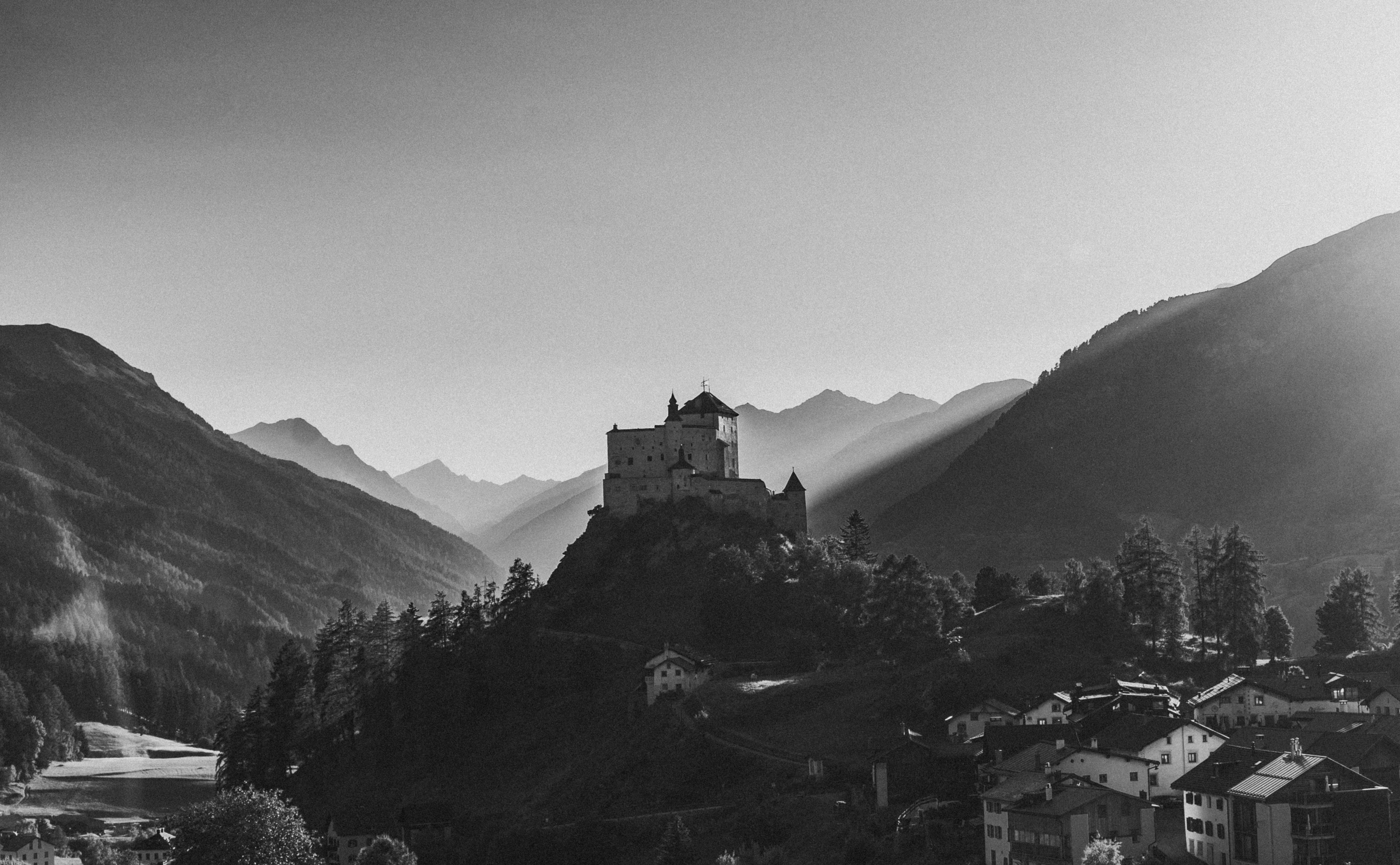 Castle on the Crest: A Silent Sentinel Over the Valley