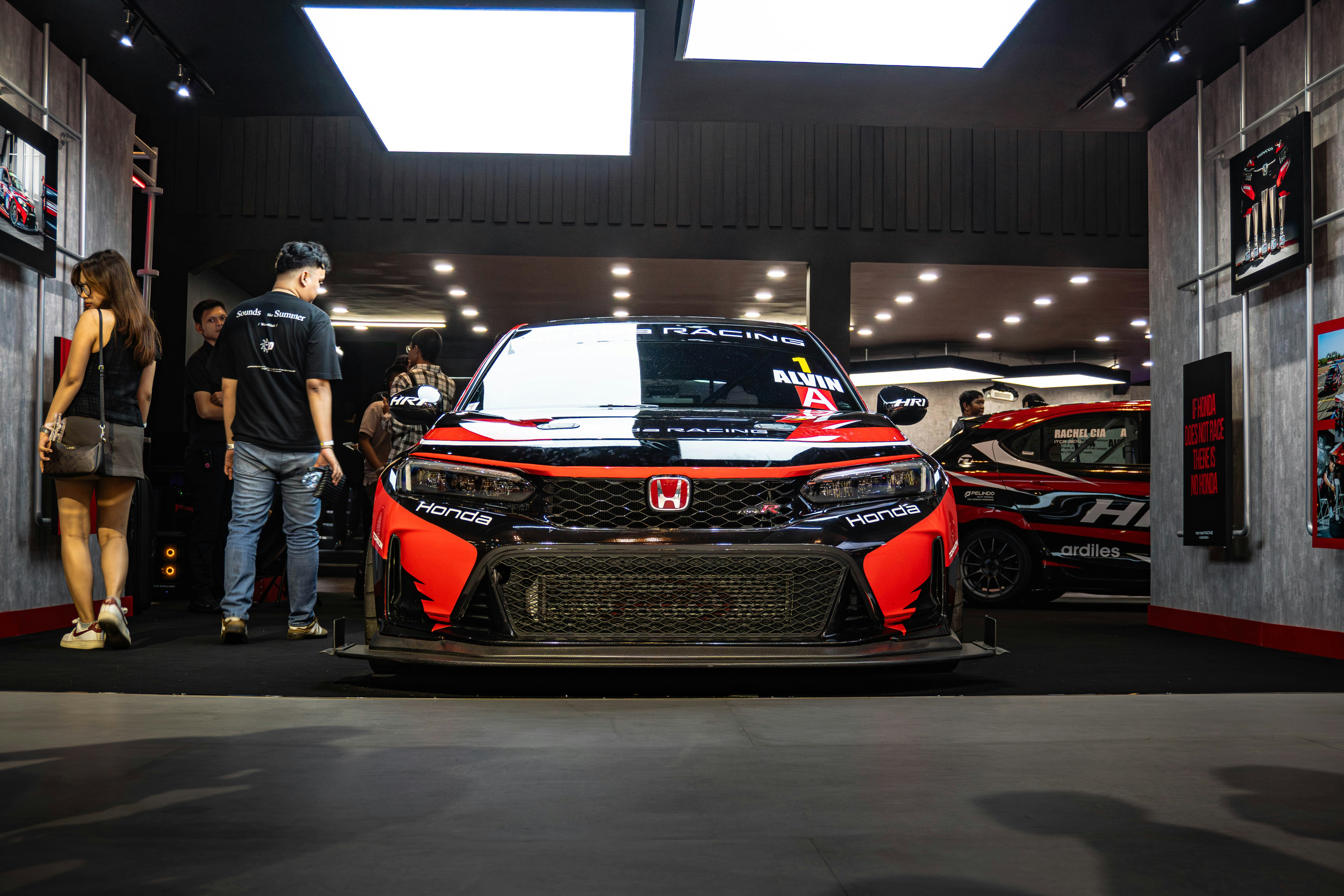 Front-and-Center Race Car Exhibit: Honda on Display