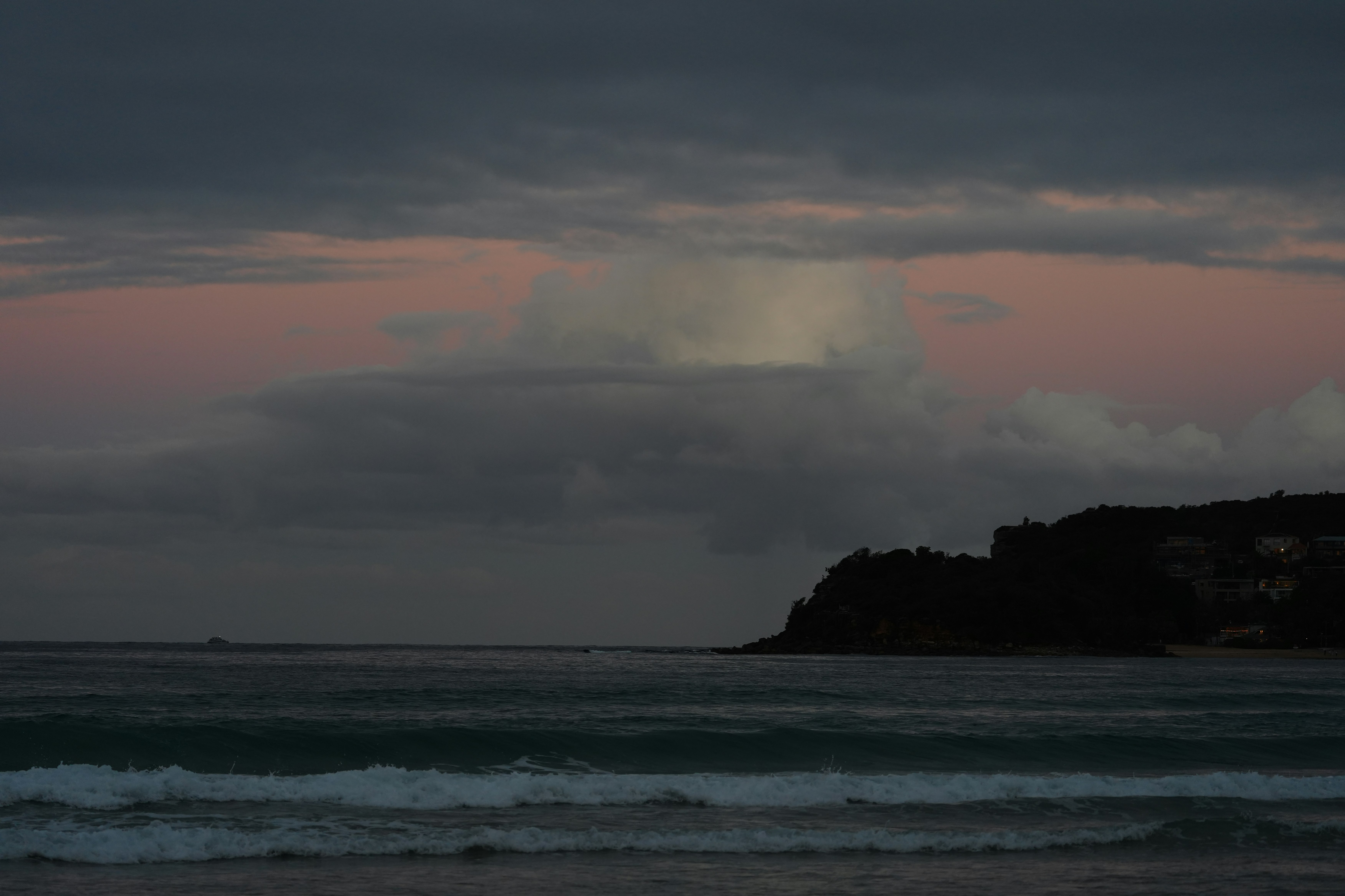 Twilight Breakers at the Edge of Quiet Waters