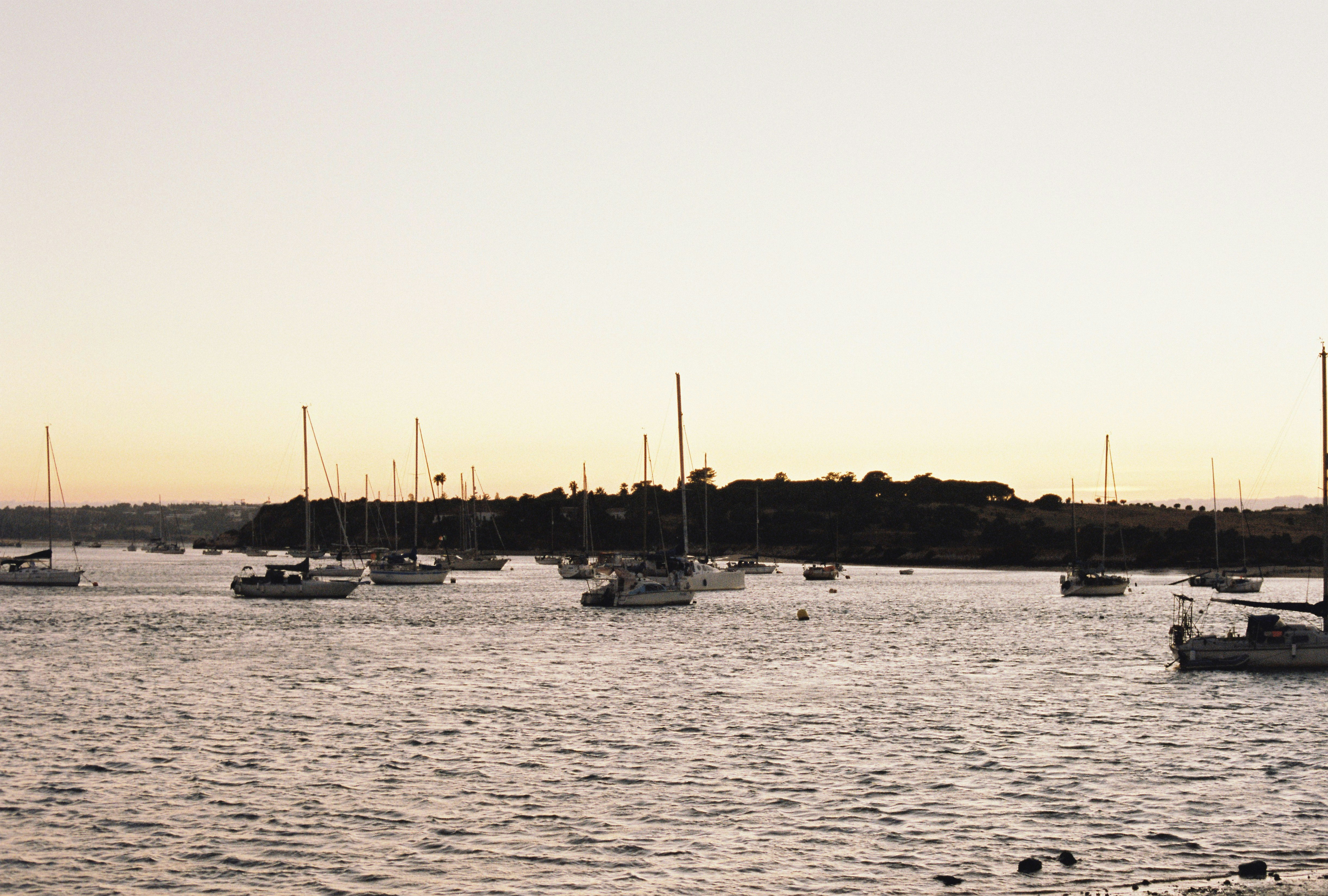 Sunset Boats at Quiet Harbor