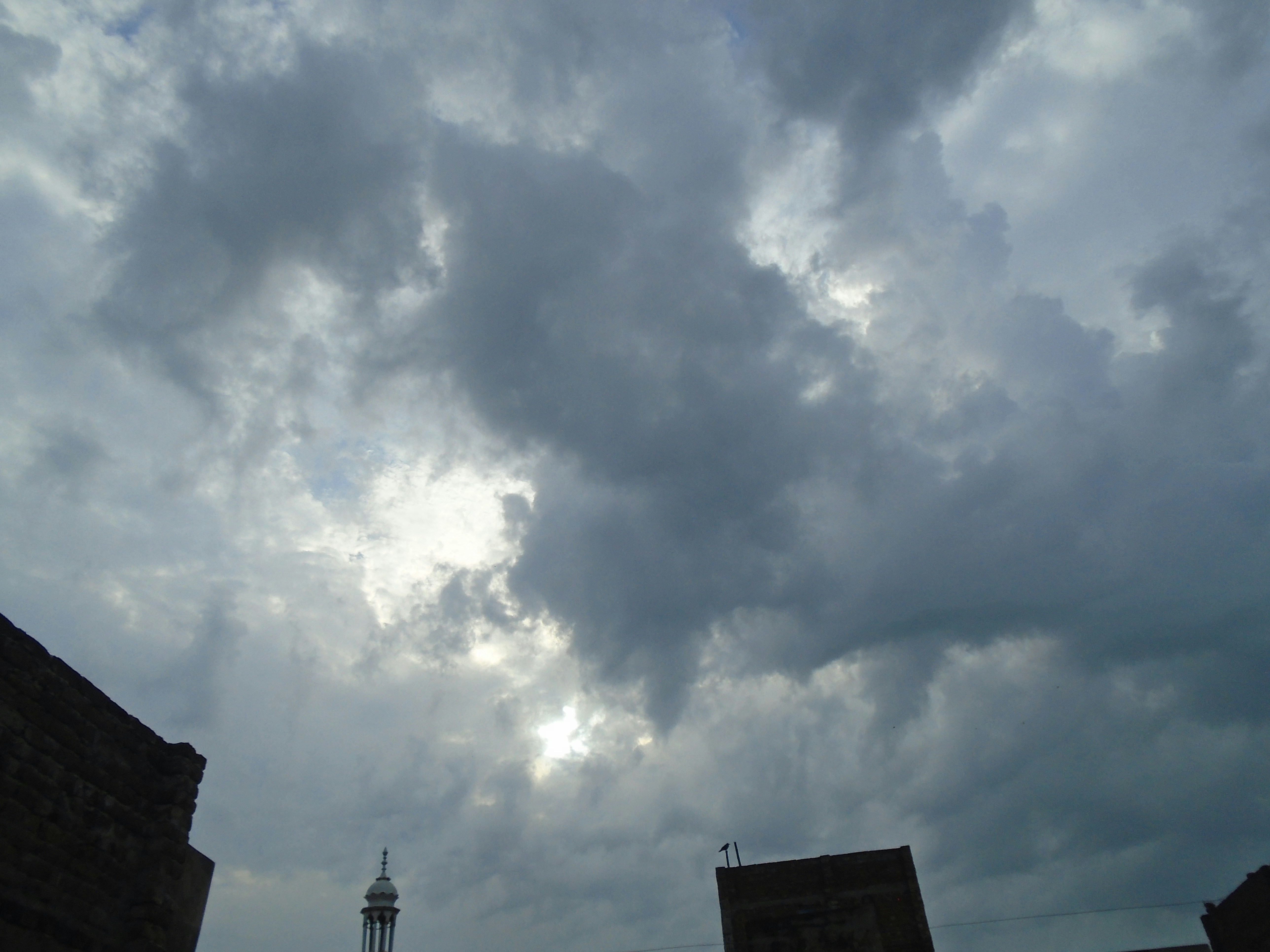 Storm Chorus Over Rooftops