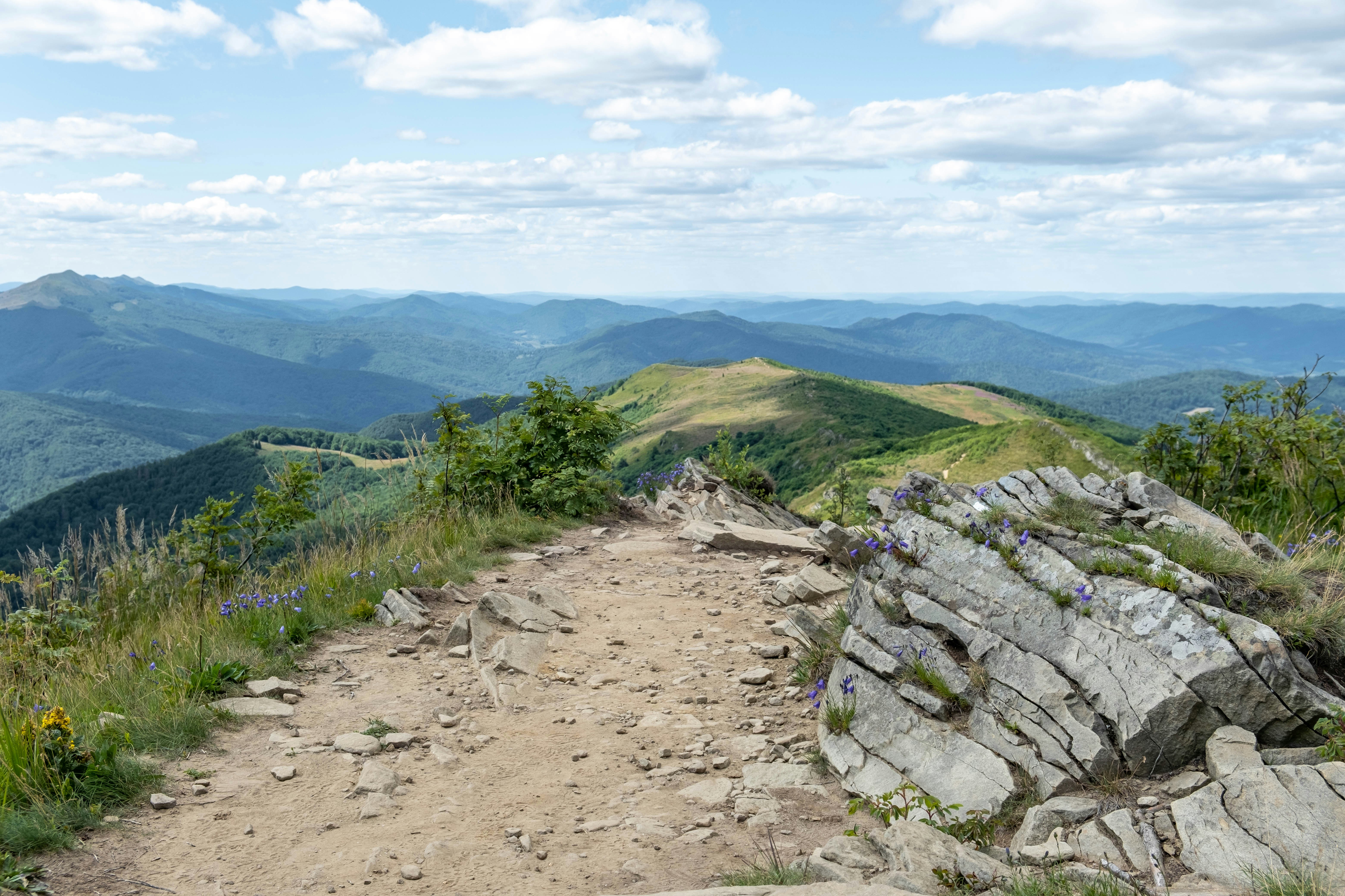 Ridgeline Overlook: Rocky Path Into the Endless Horizon