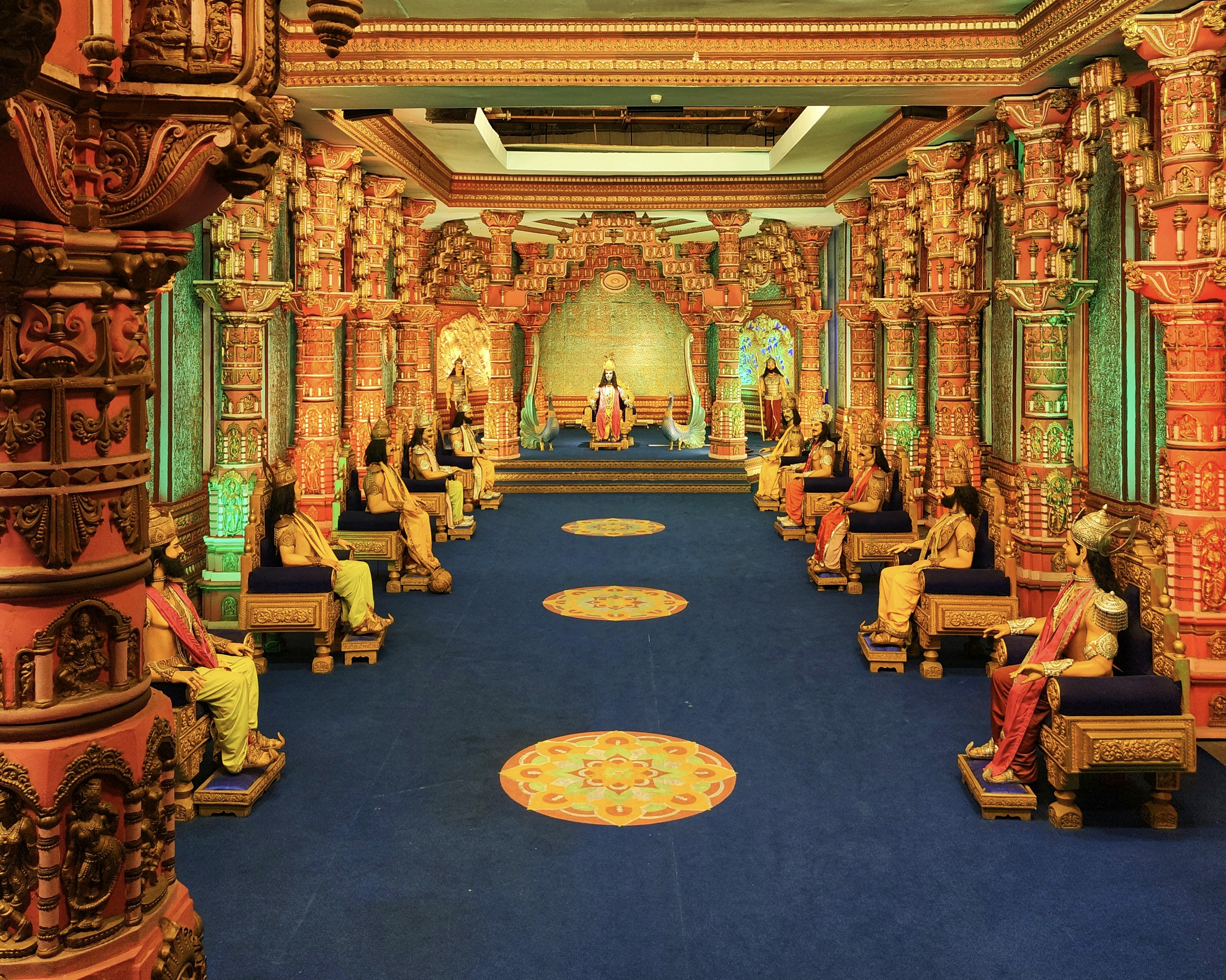 Symmetrical Sermon Hall: A Corridor of Ritual Light