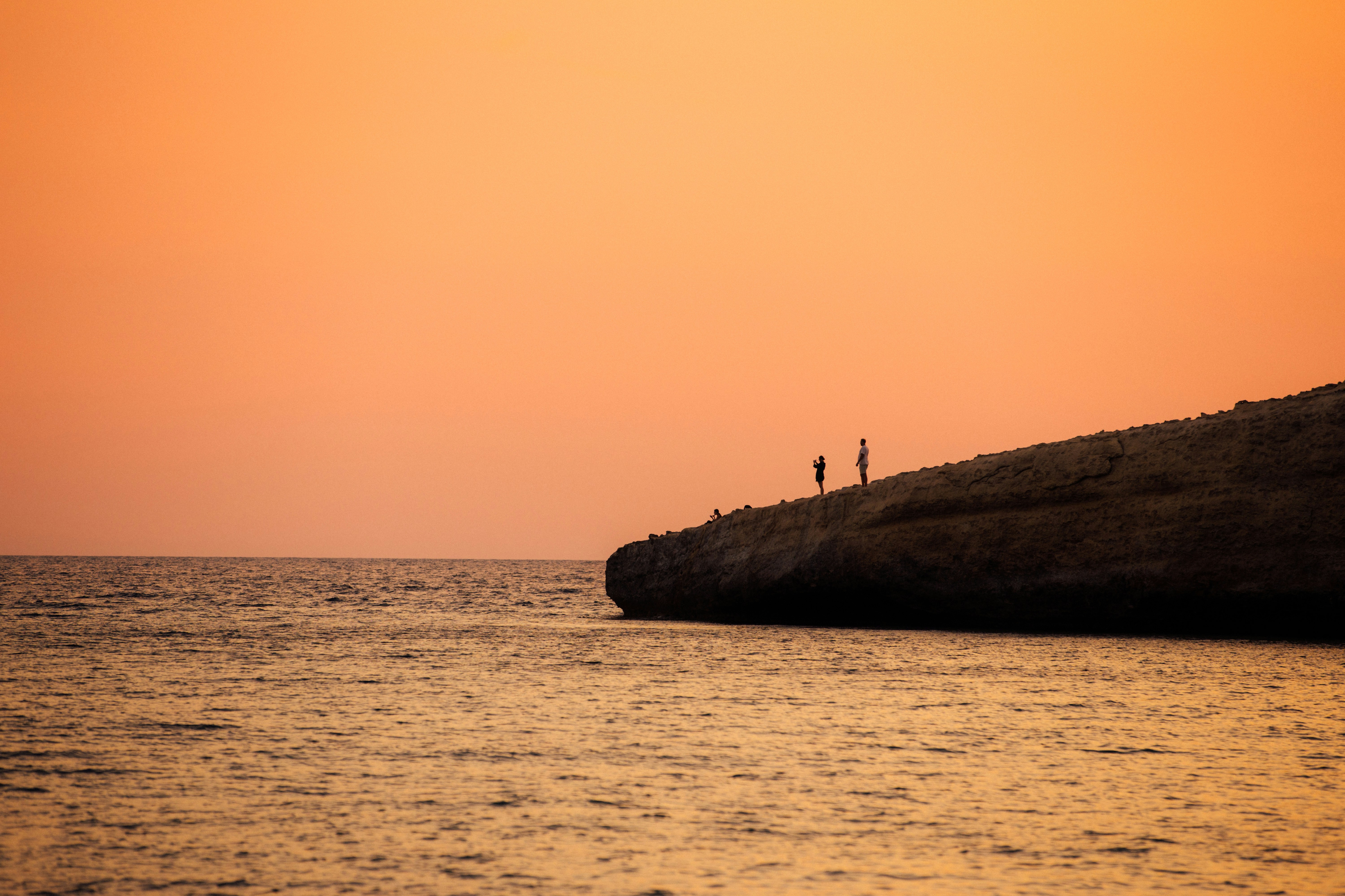 Sunset Silhouette at the Edge of the World