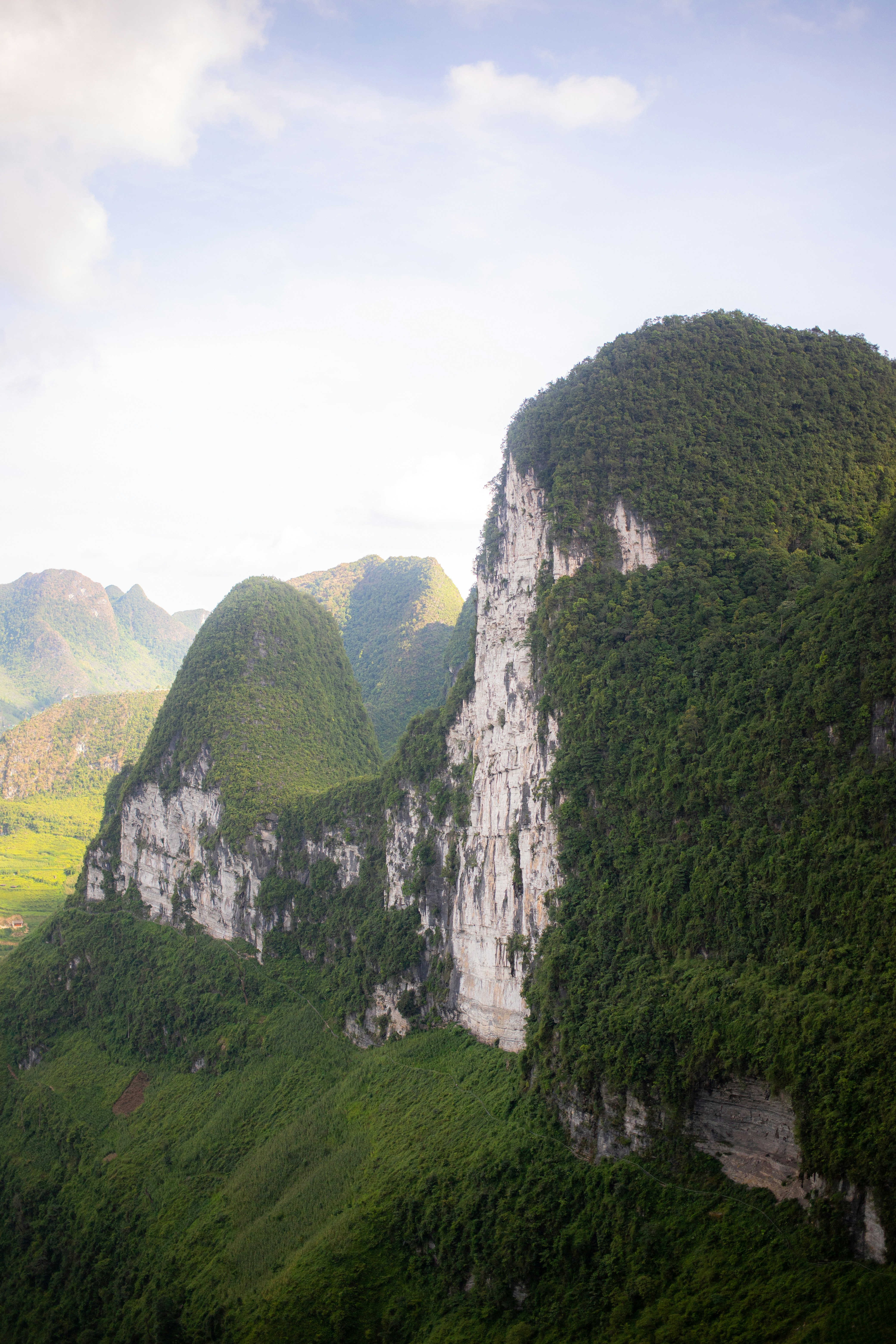 Carved Giants: Cliffs Rising from Secluded Valleys