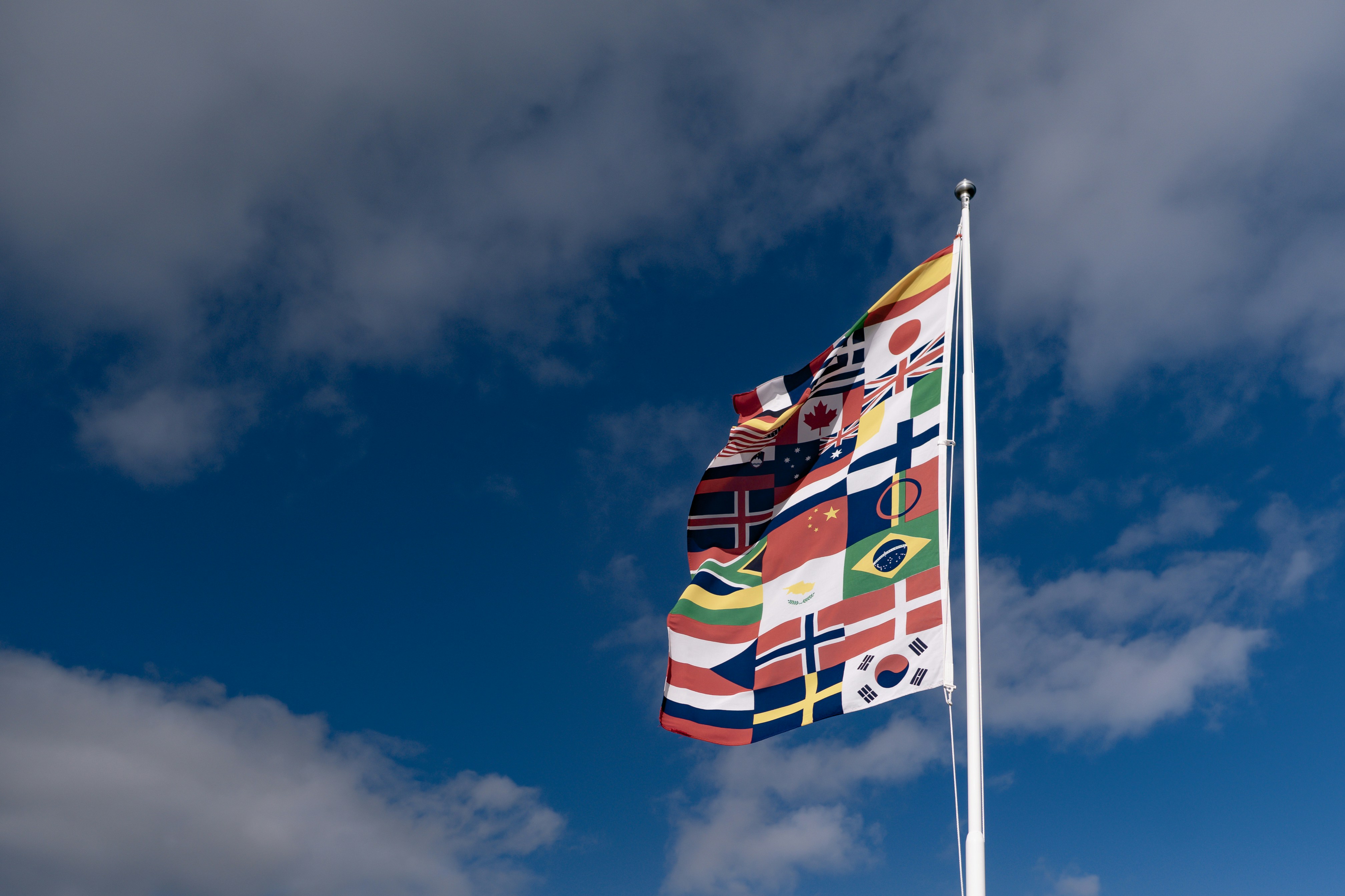 Flag Emblem in the Gale: A Skyward Anthem