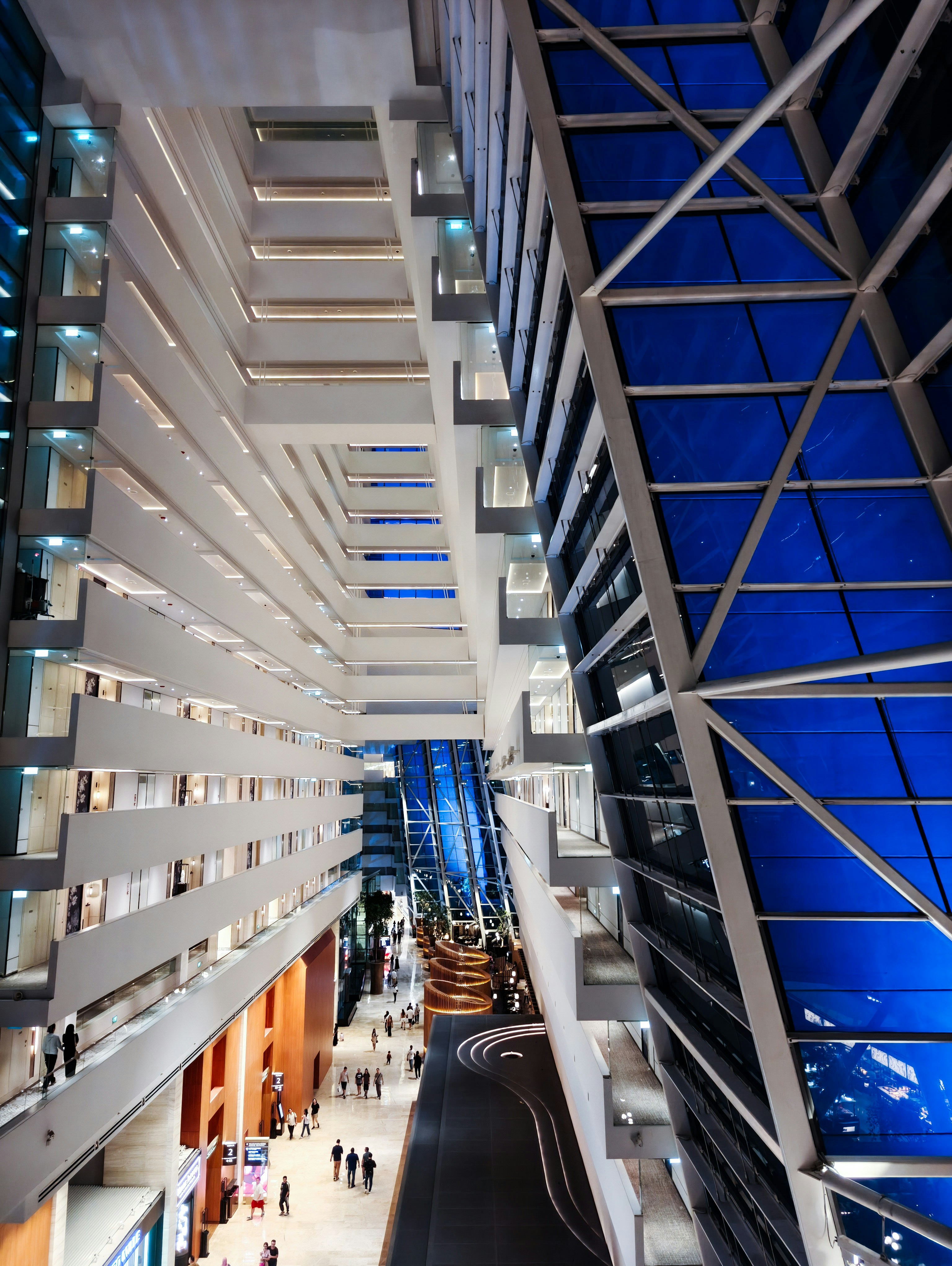 Atrium Veins: Skyline of Steel and Glass