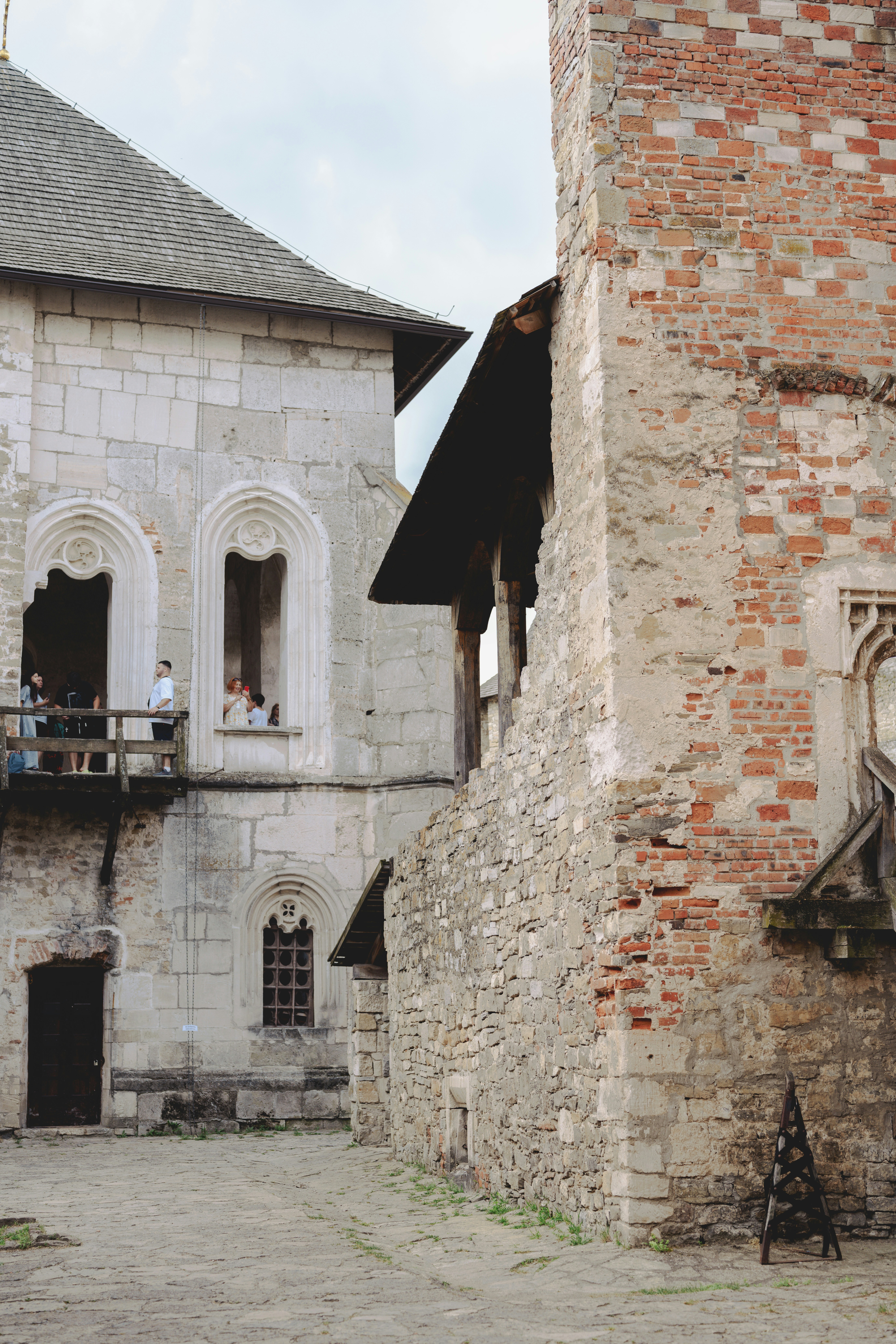 Stone Courtyard Portrait: Brothers of the Archway