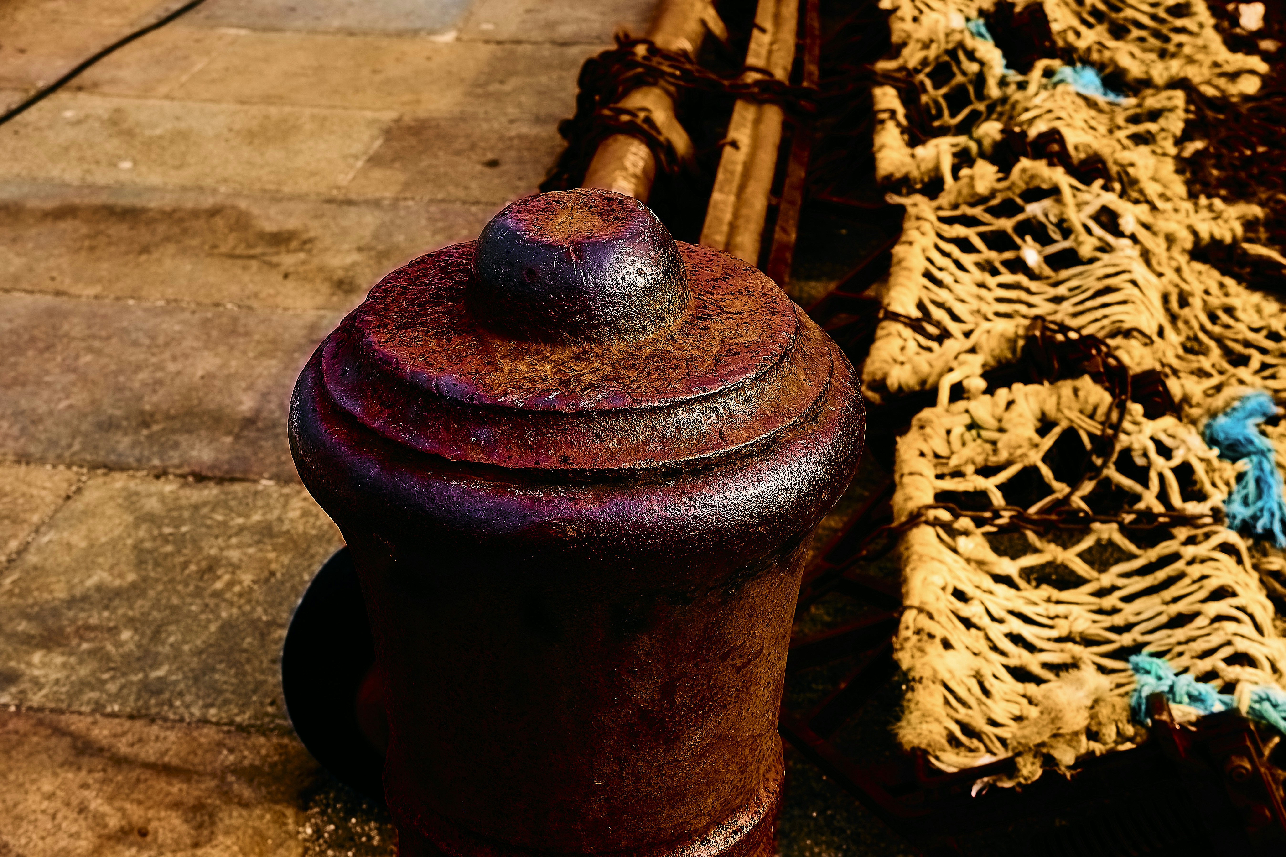 Rust and Rope: A Dockyard's Quiet Anchor