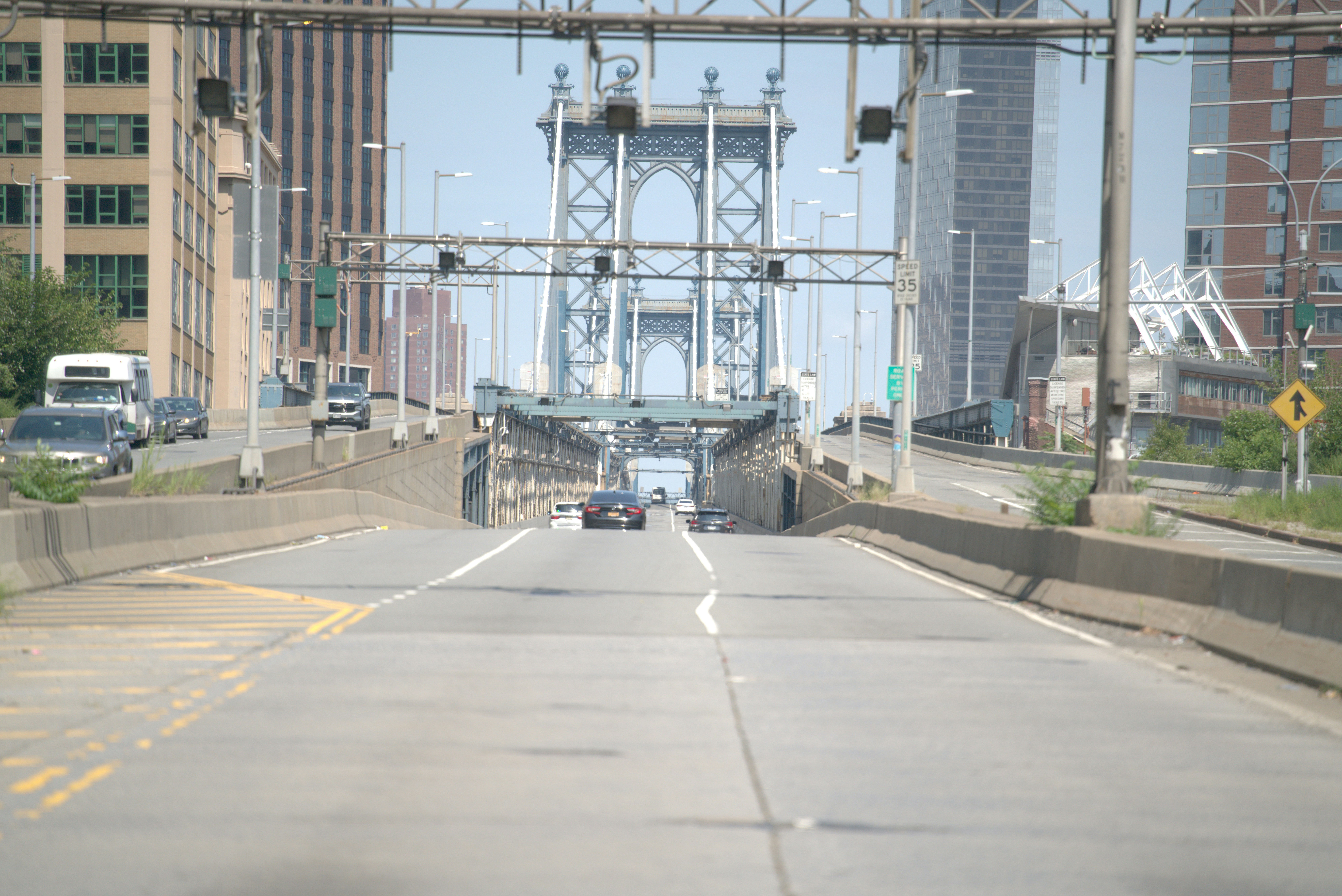 Bridge Corridor: Leading Lines Converge on the Skyline