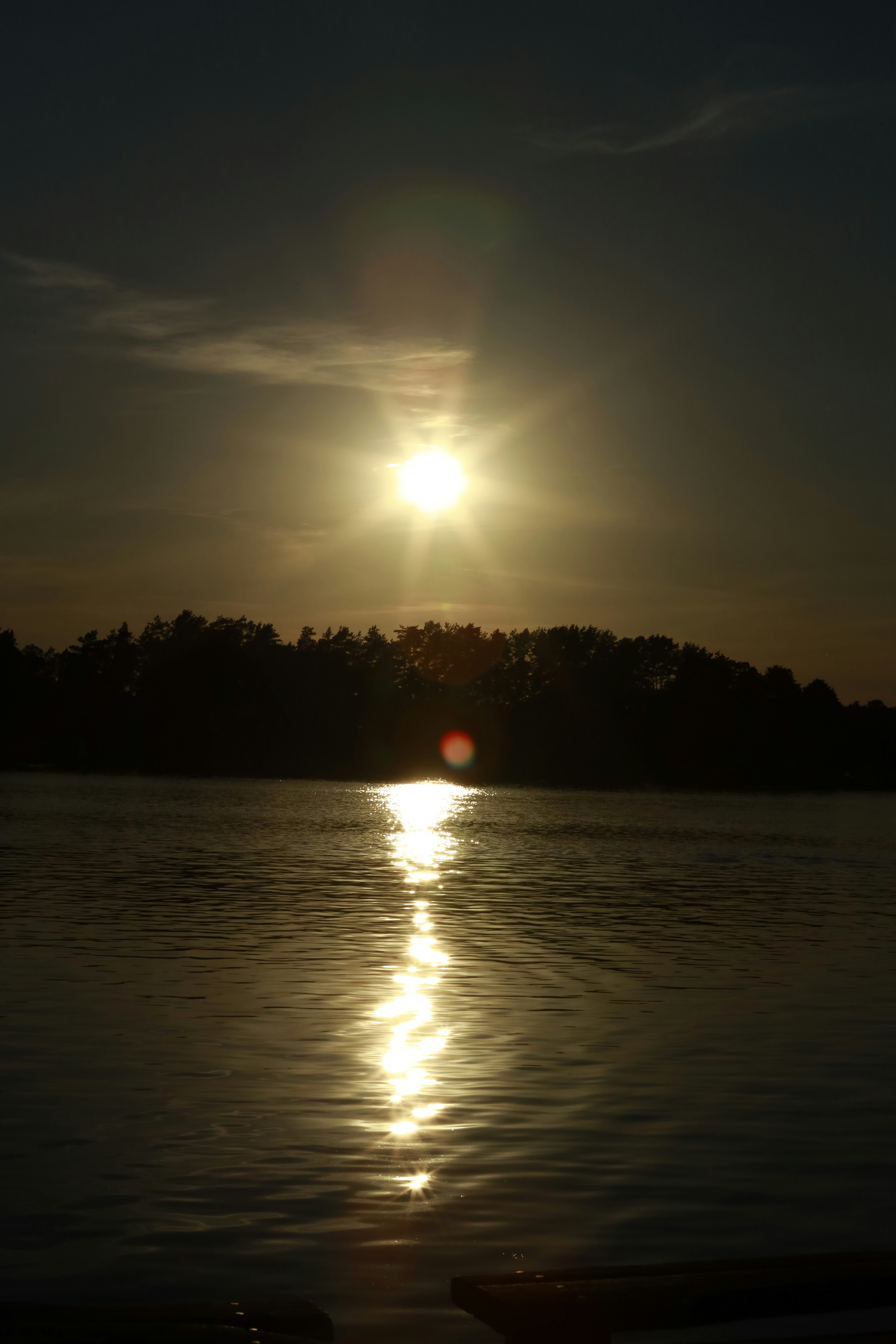 a cool looking sun and a river simple