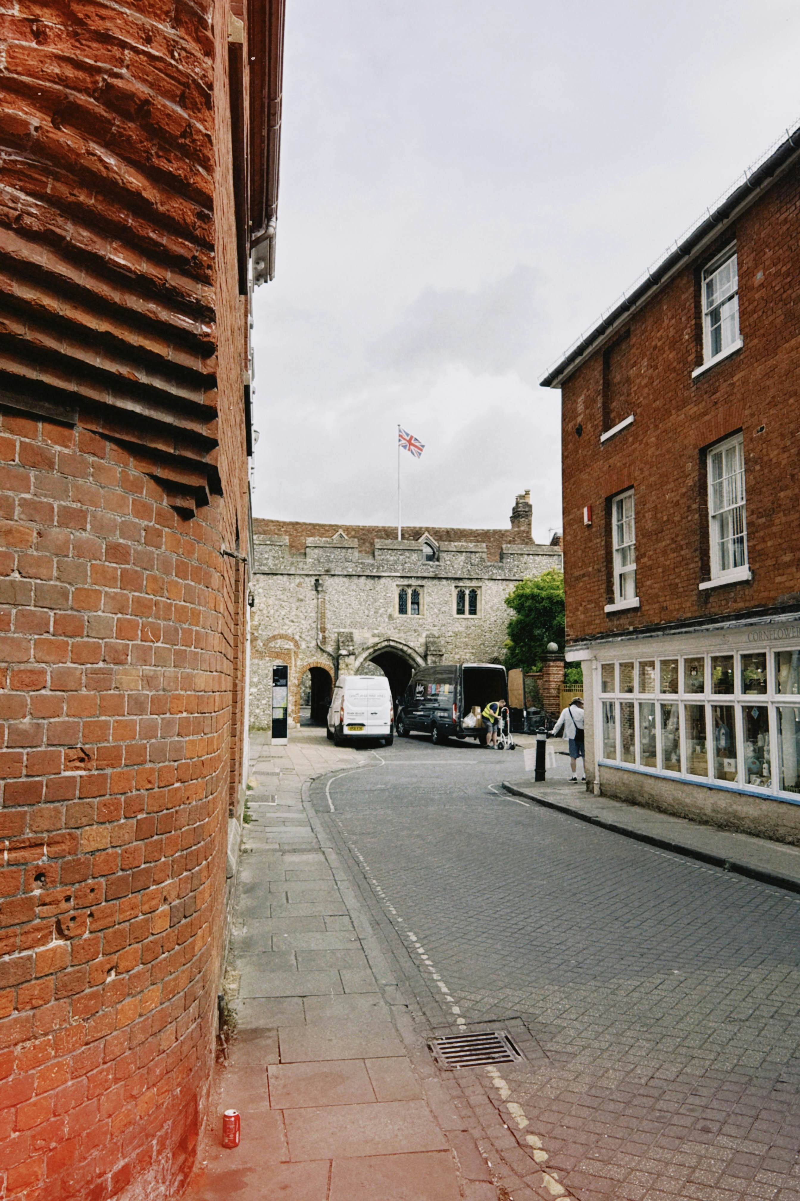 Gateway to the Old Town: Archway Through The Brick Alley