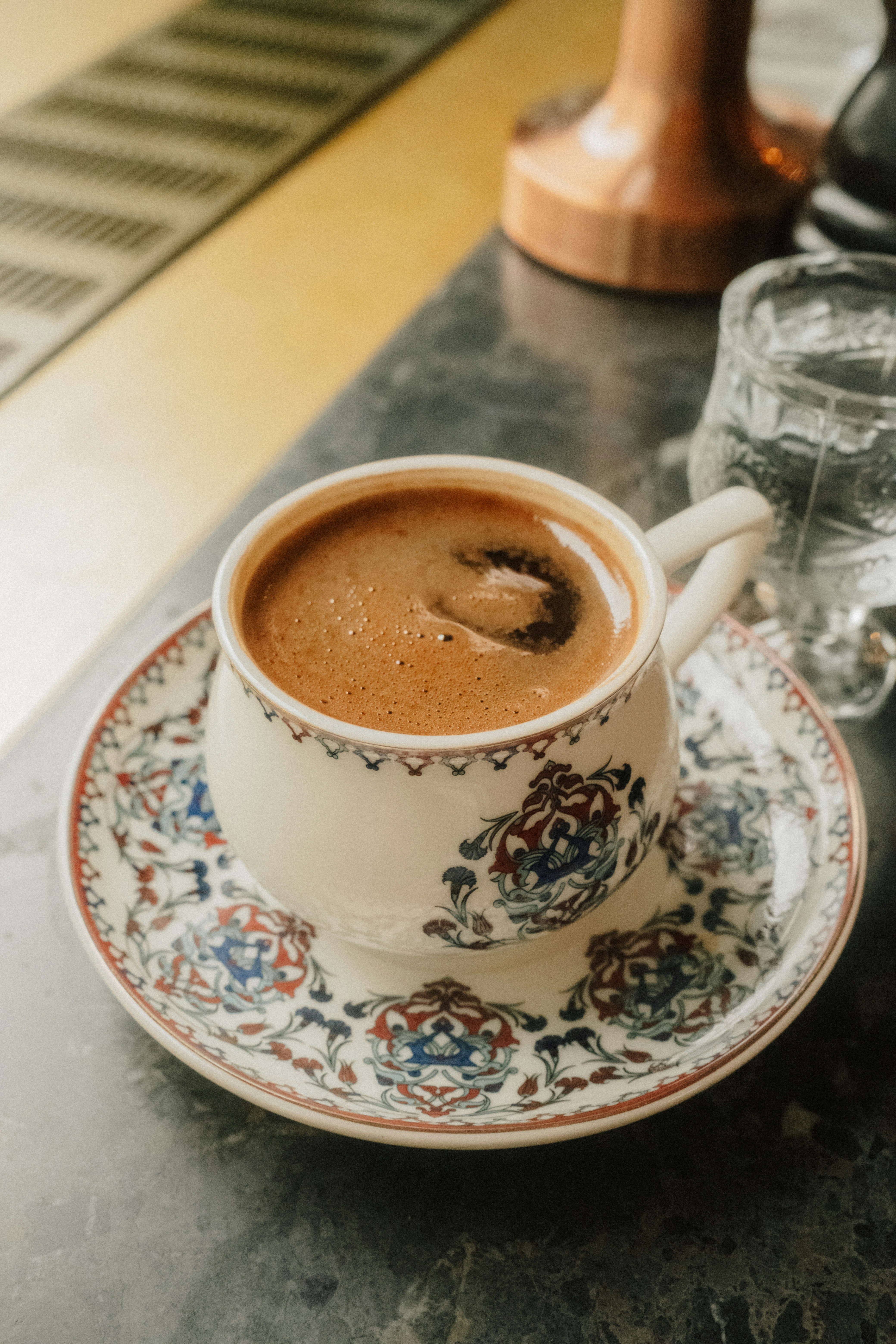 Cup of Ritual: Espresso Quiet on a Ceramic Bench