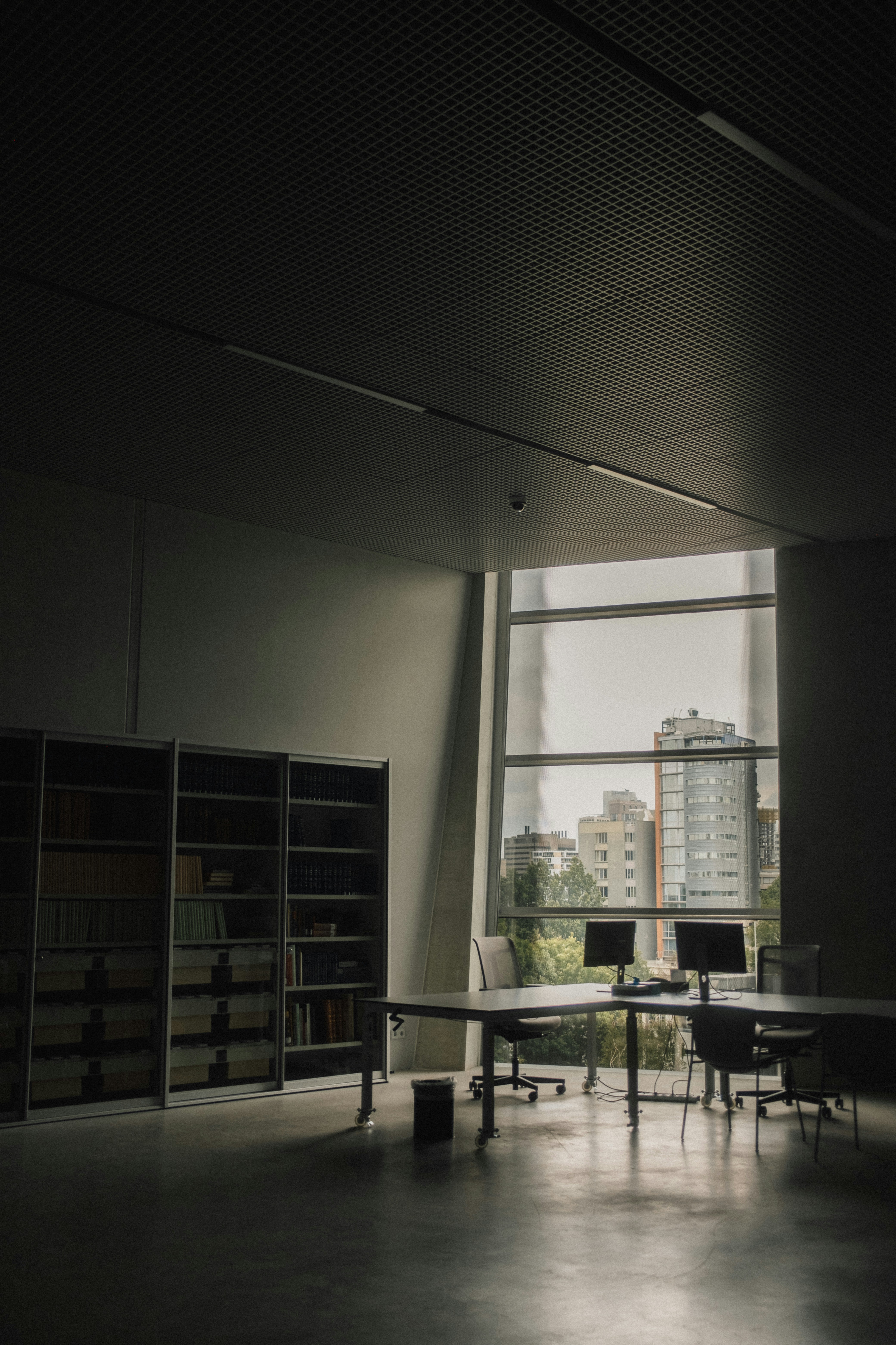 Quiet City Office at Dusk