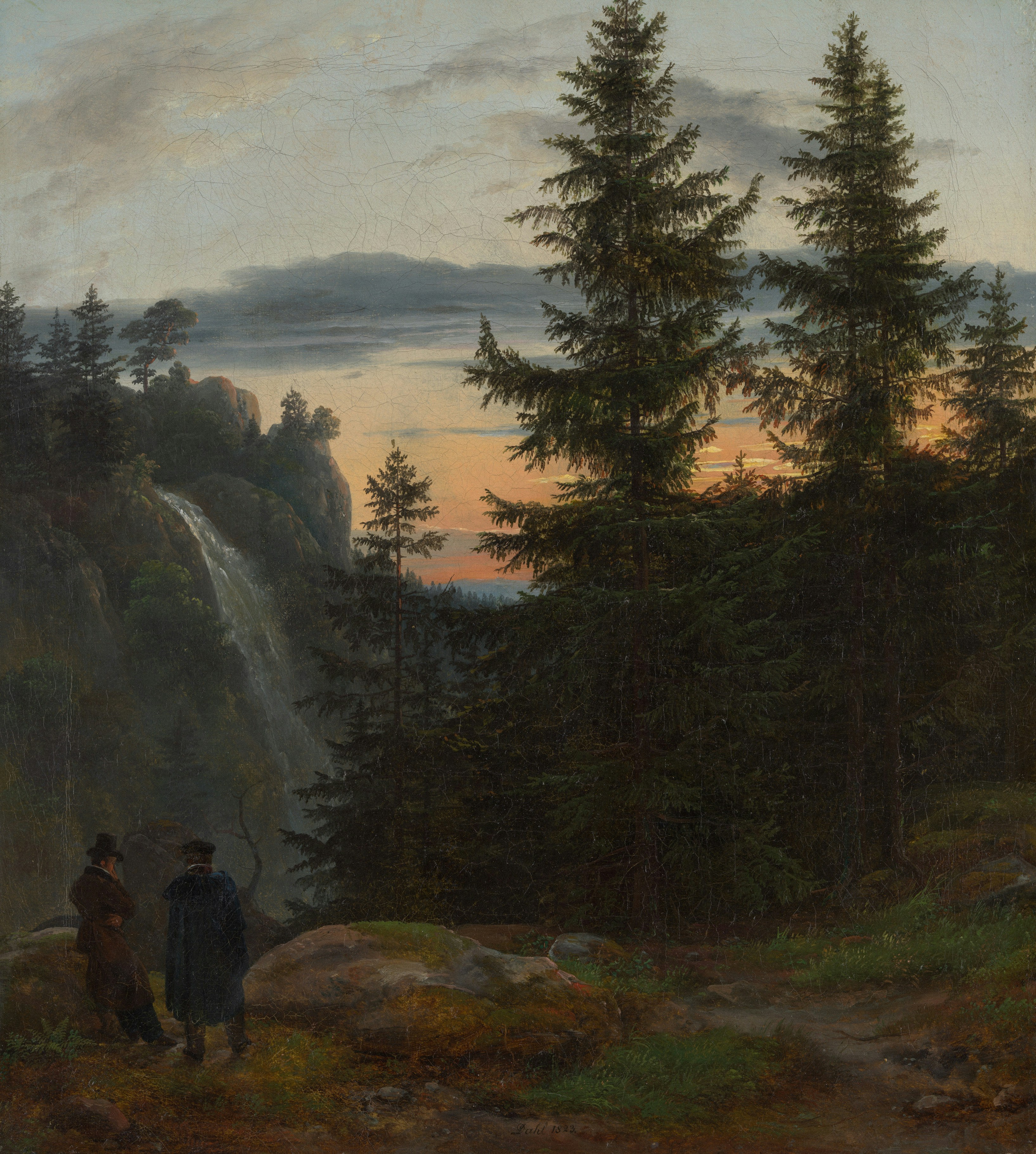 Evening Sentinel by the Falls