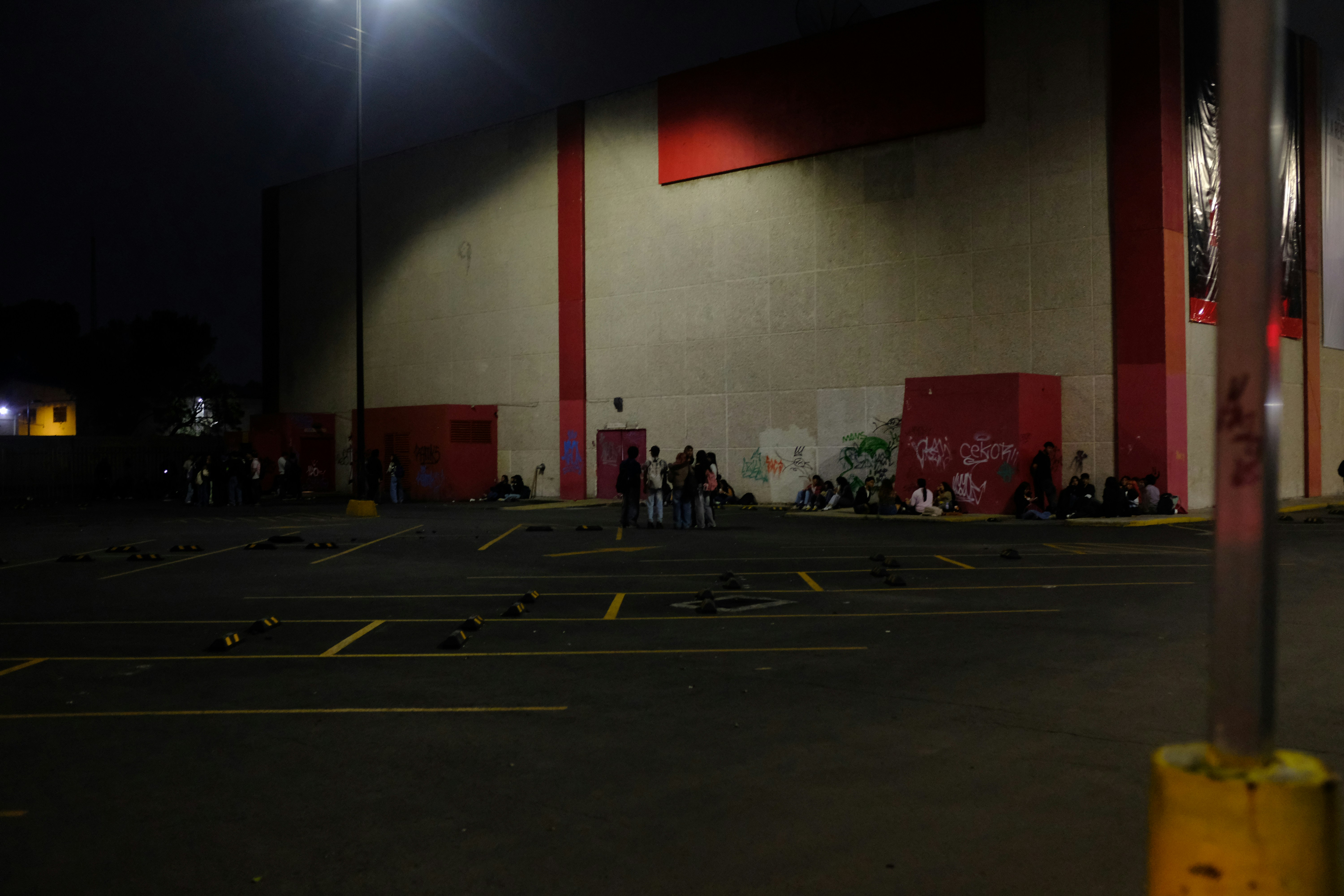 Night Assembly by the Back Lot