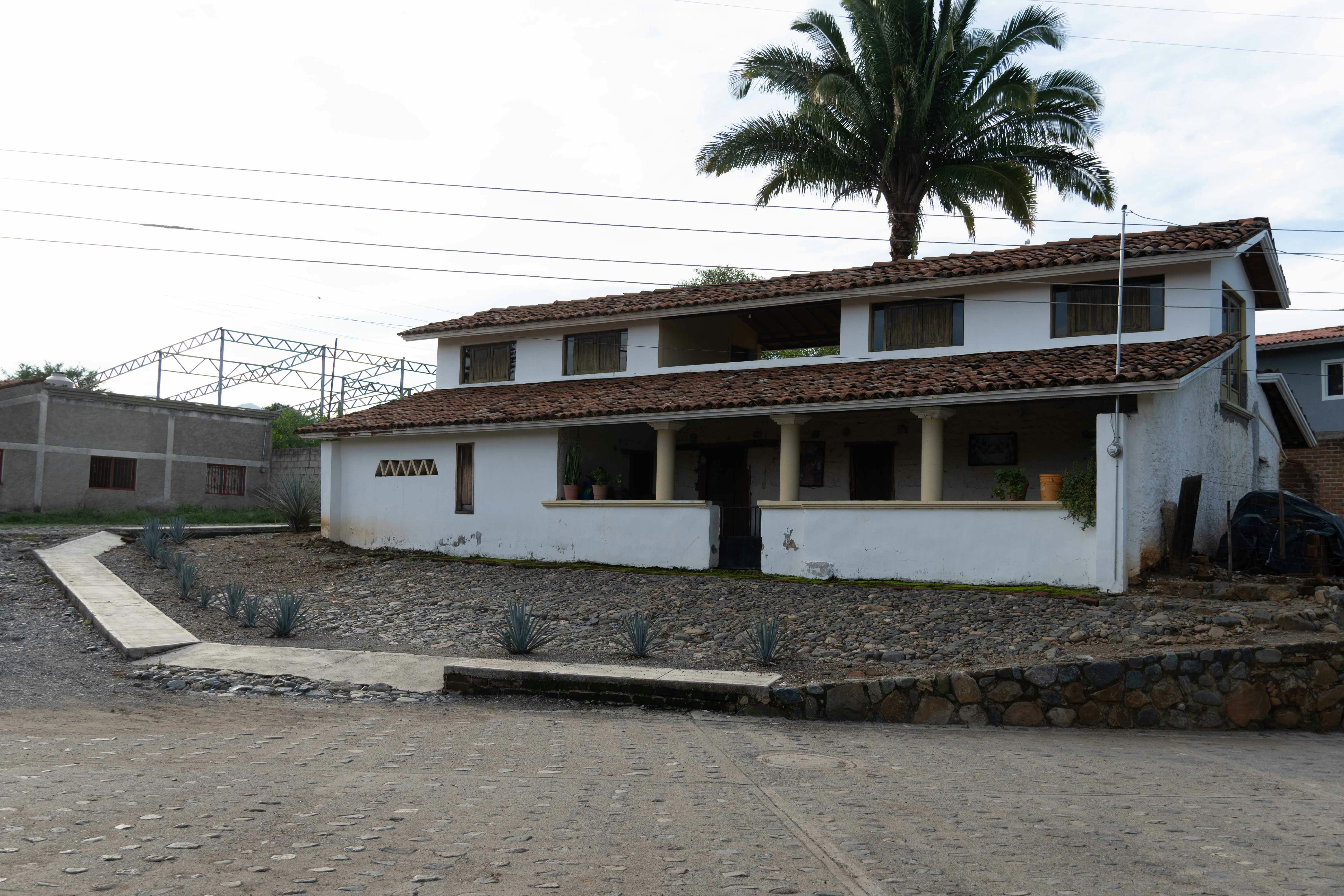 Deserted Transitional House Beneath a Palmera