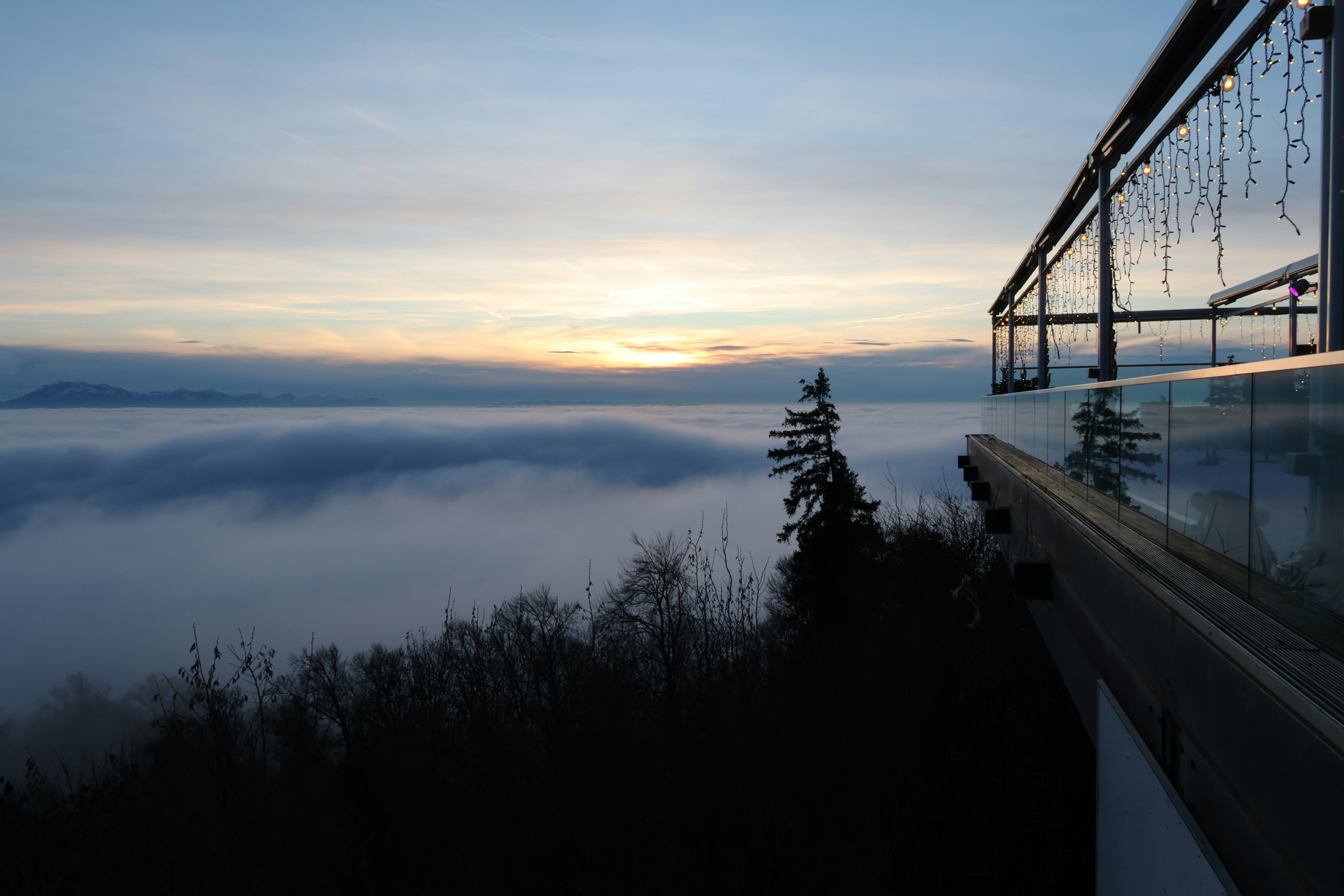 Edge of the Sky: Sunset Over A Balcony Veil