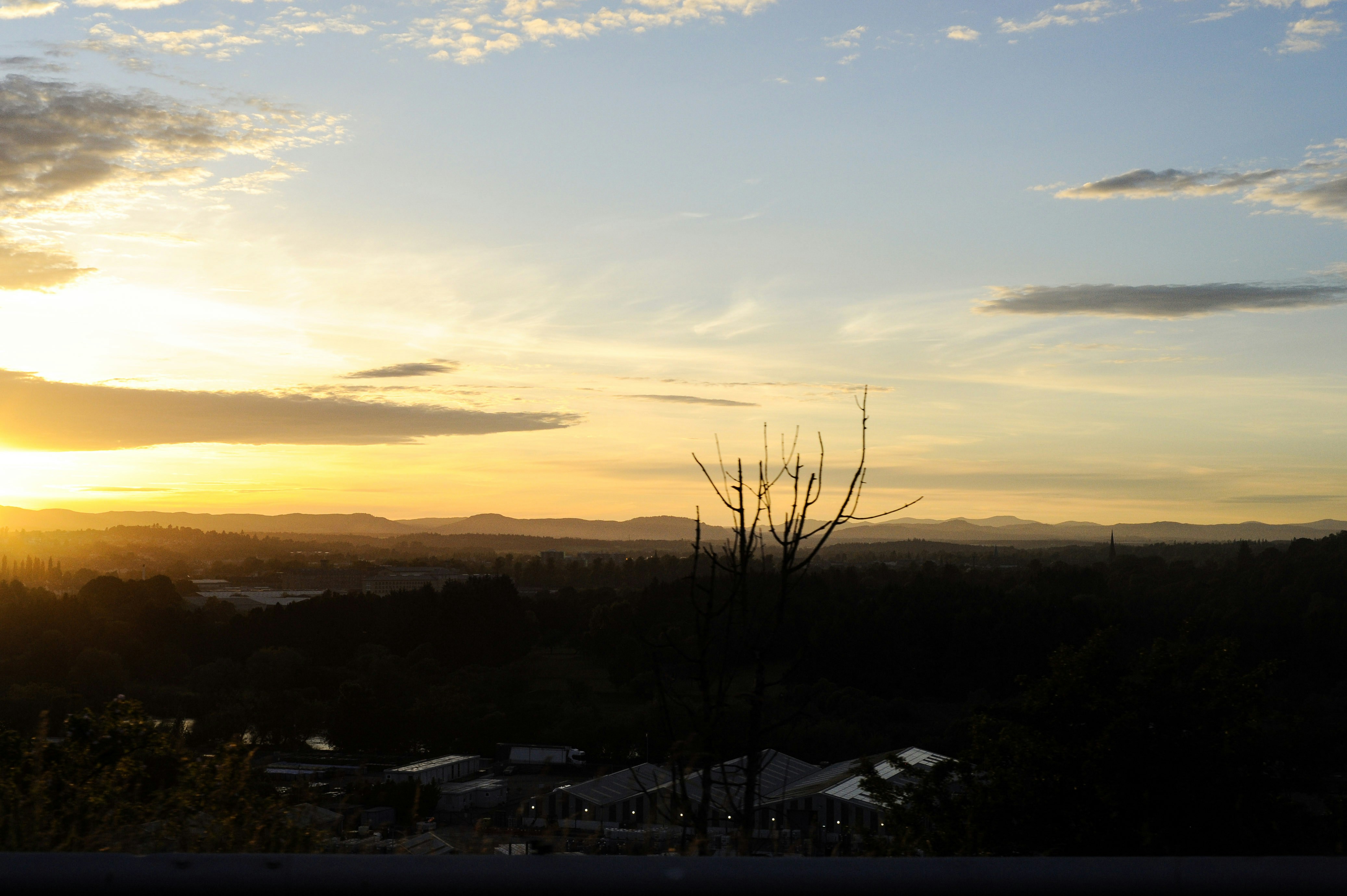 Golden Horizon over Quiet Valley