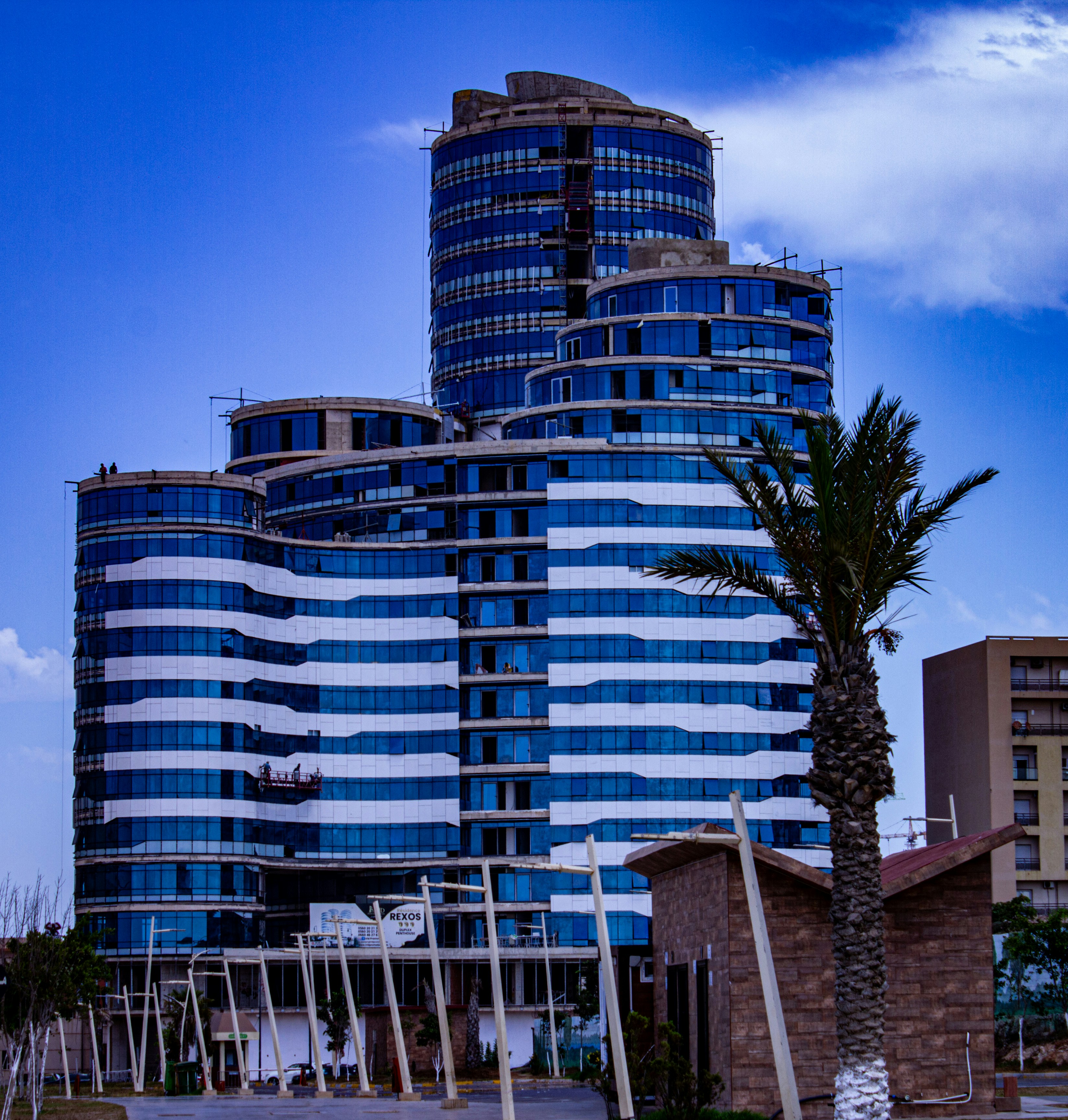 Blue Curves of the Skyline: A Modern Tower Ensemble