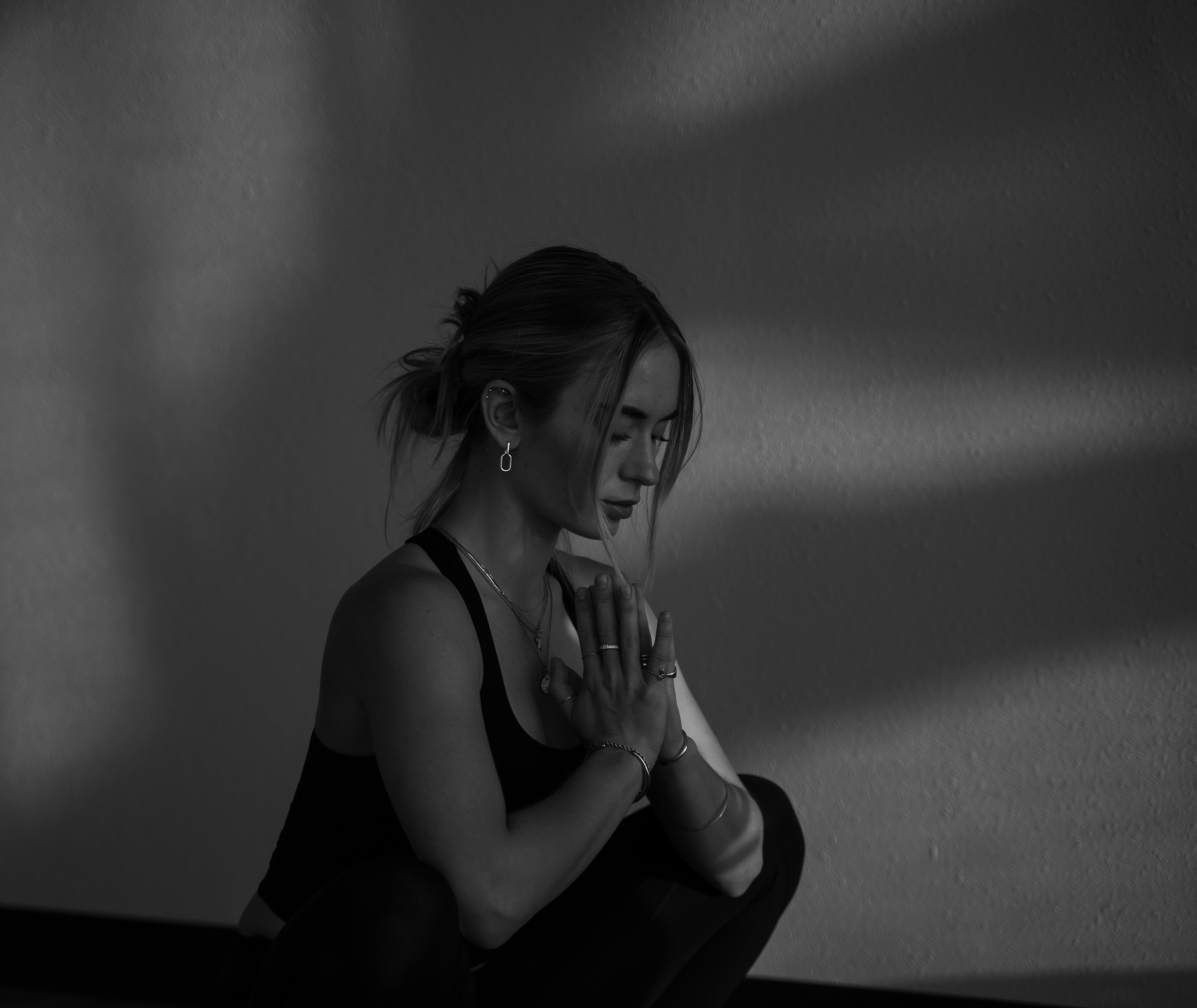 Quiet Contemplation in Shadowed Light