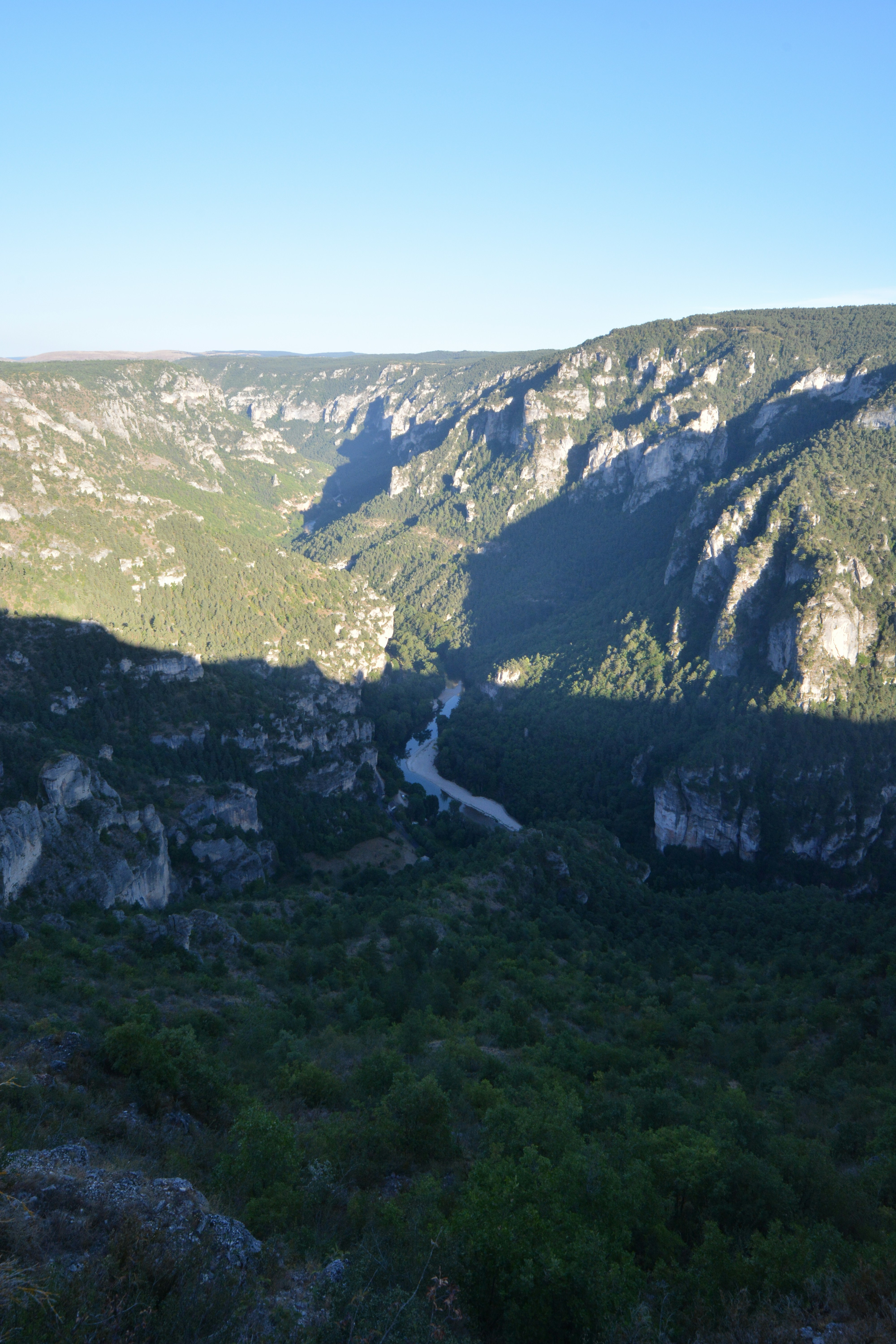 Ridge and River Canyon: Aerial Light Along a Rugged Gorge