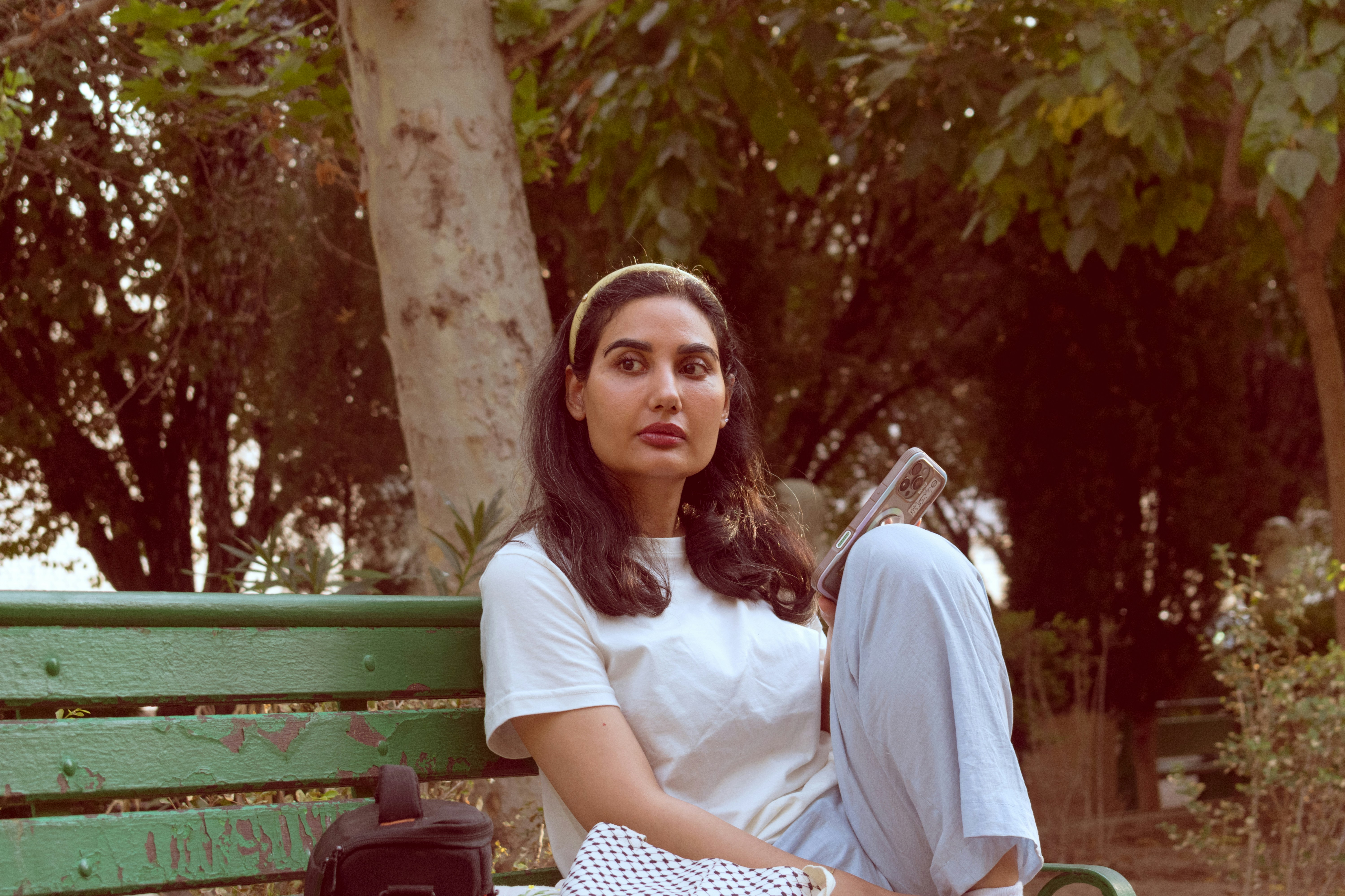 Quiet Confidence on a Park Bench