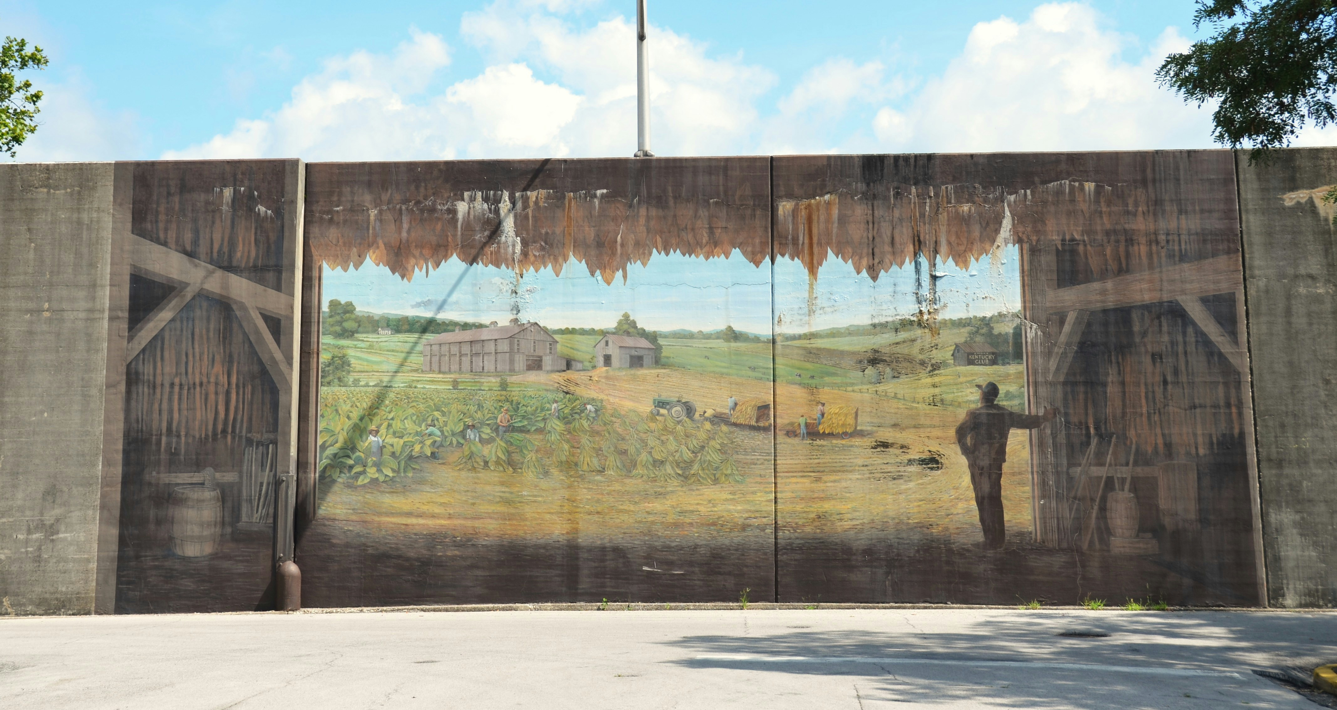 Horizon of Hope: A Muraled Farm Scene Beyond the Gate