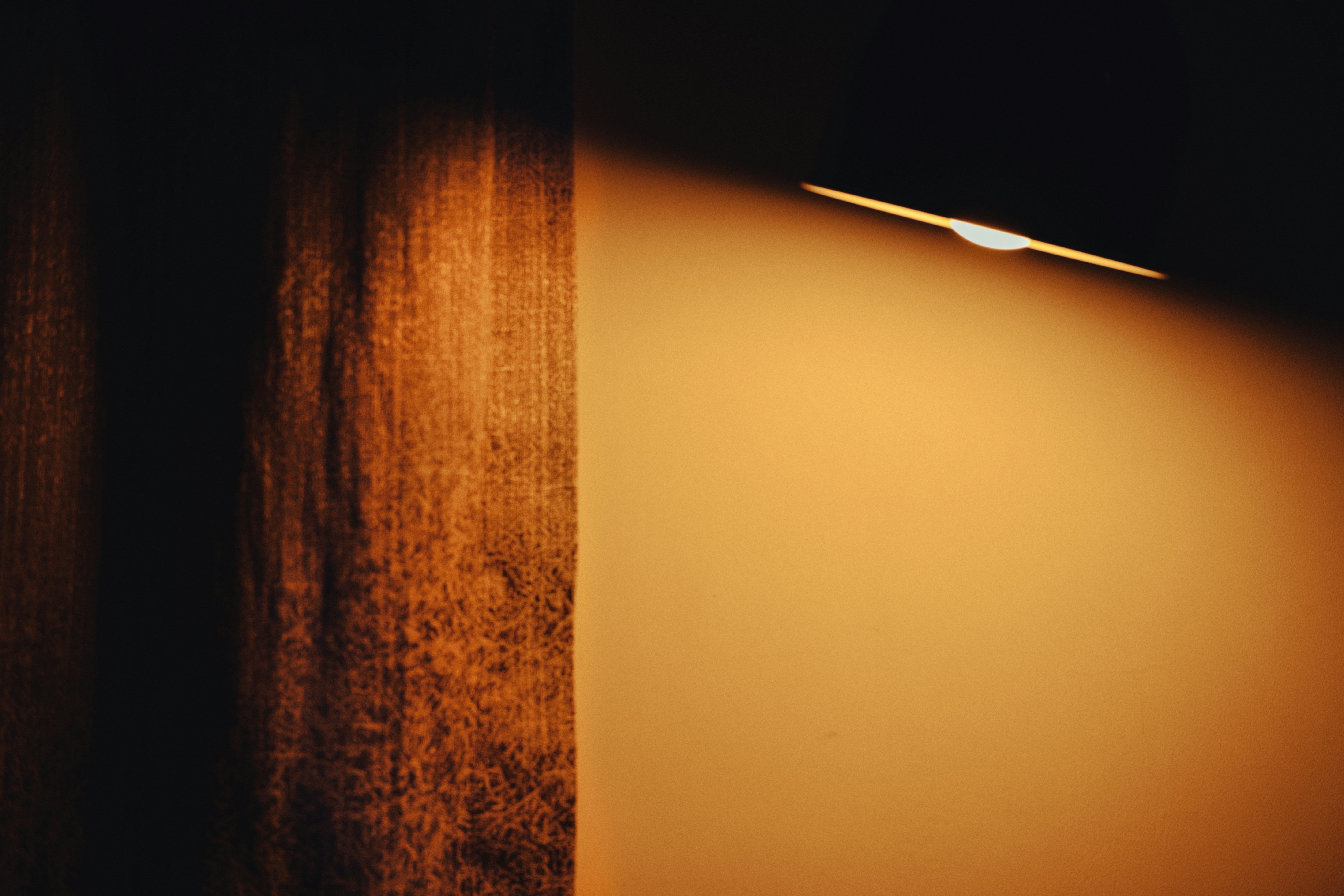 Warm Edge of Light: A Minimal Portrait of Shadow and Glow