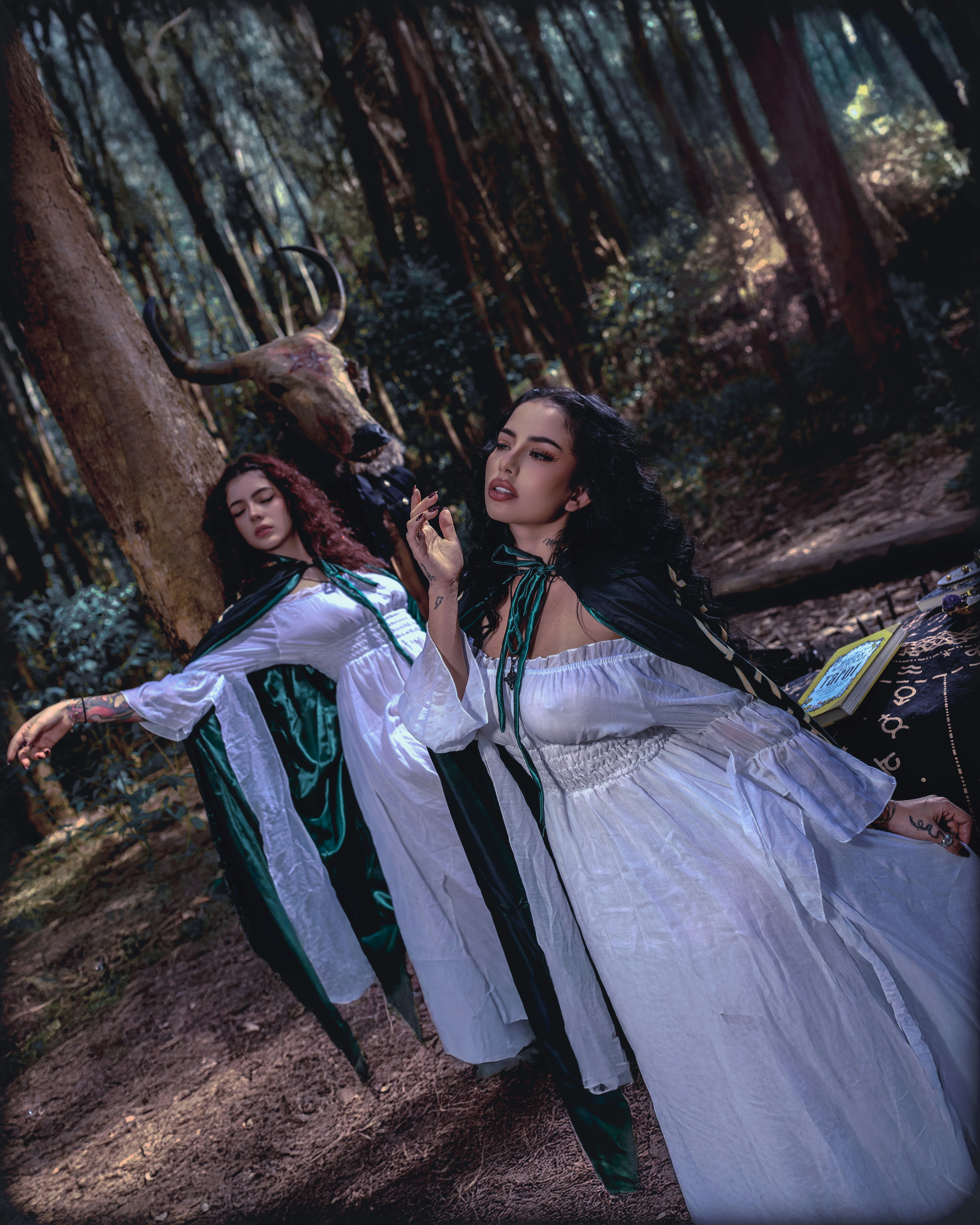 Forest Queens in White: A Moment Between Covenants