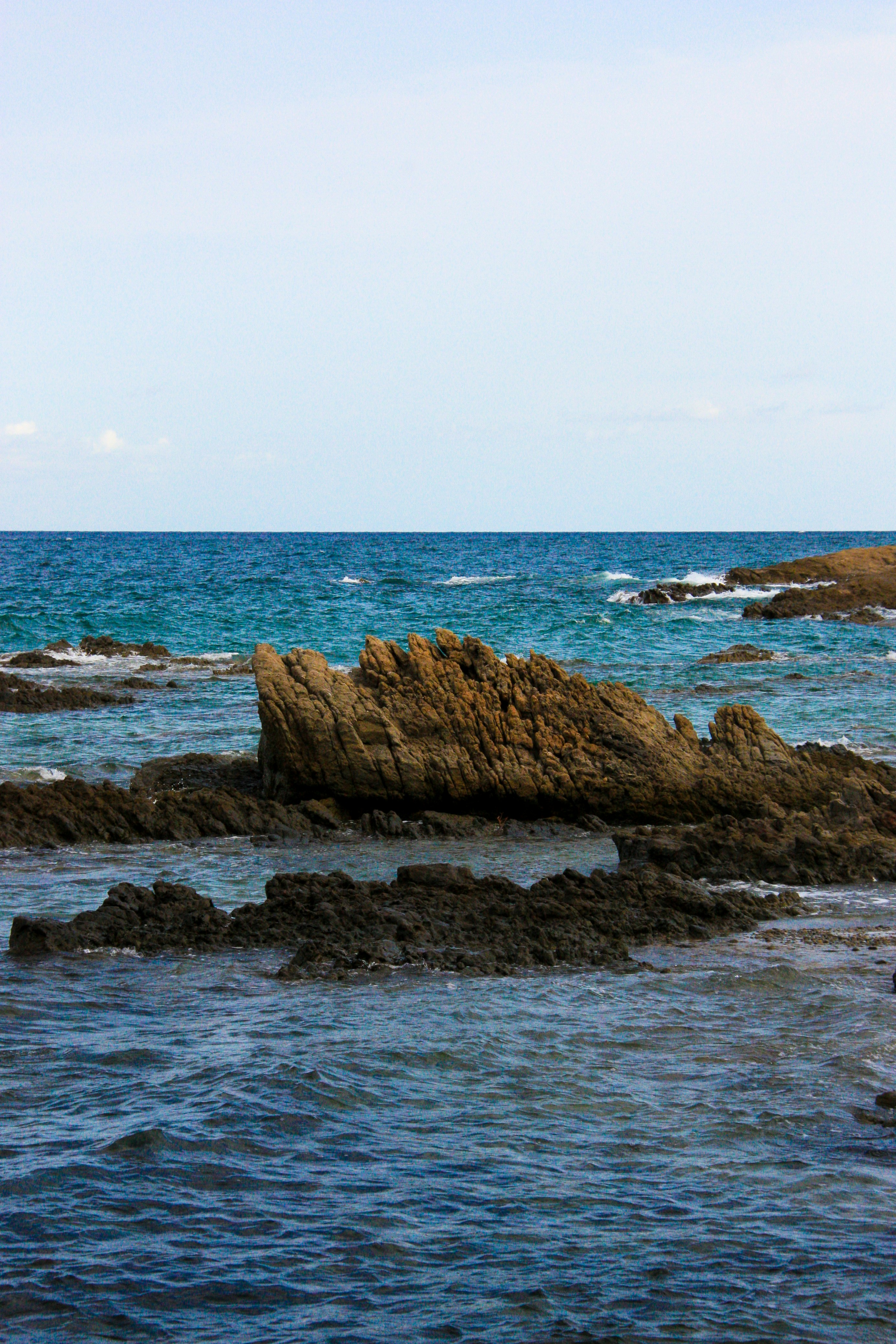 Coastal Rockscape at Distant Horizon