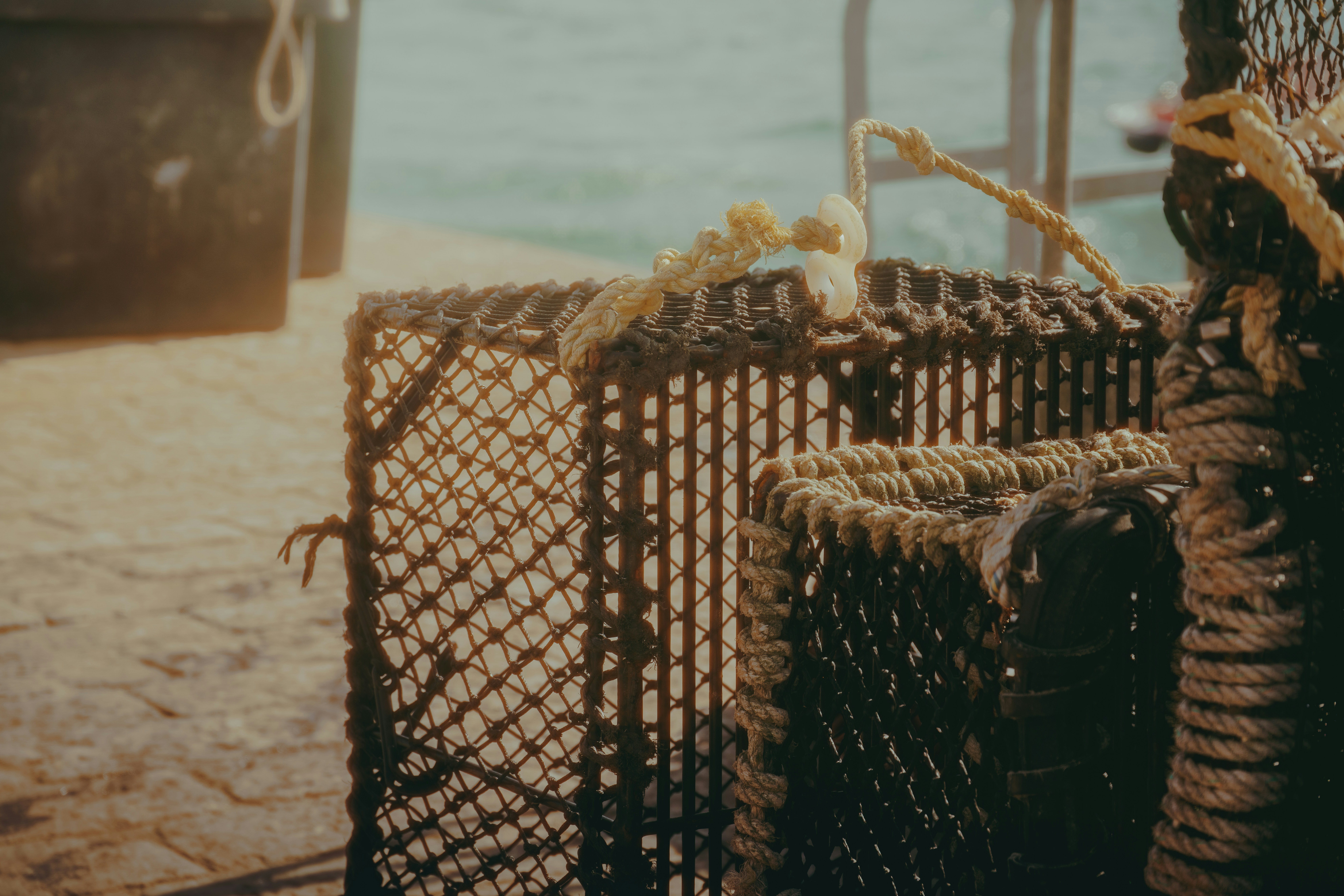 Rugged Nets and Rope at the Wharf