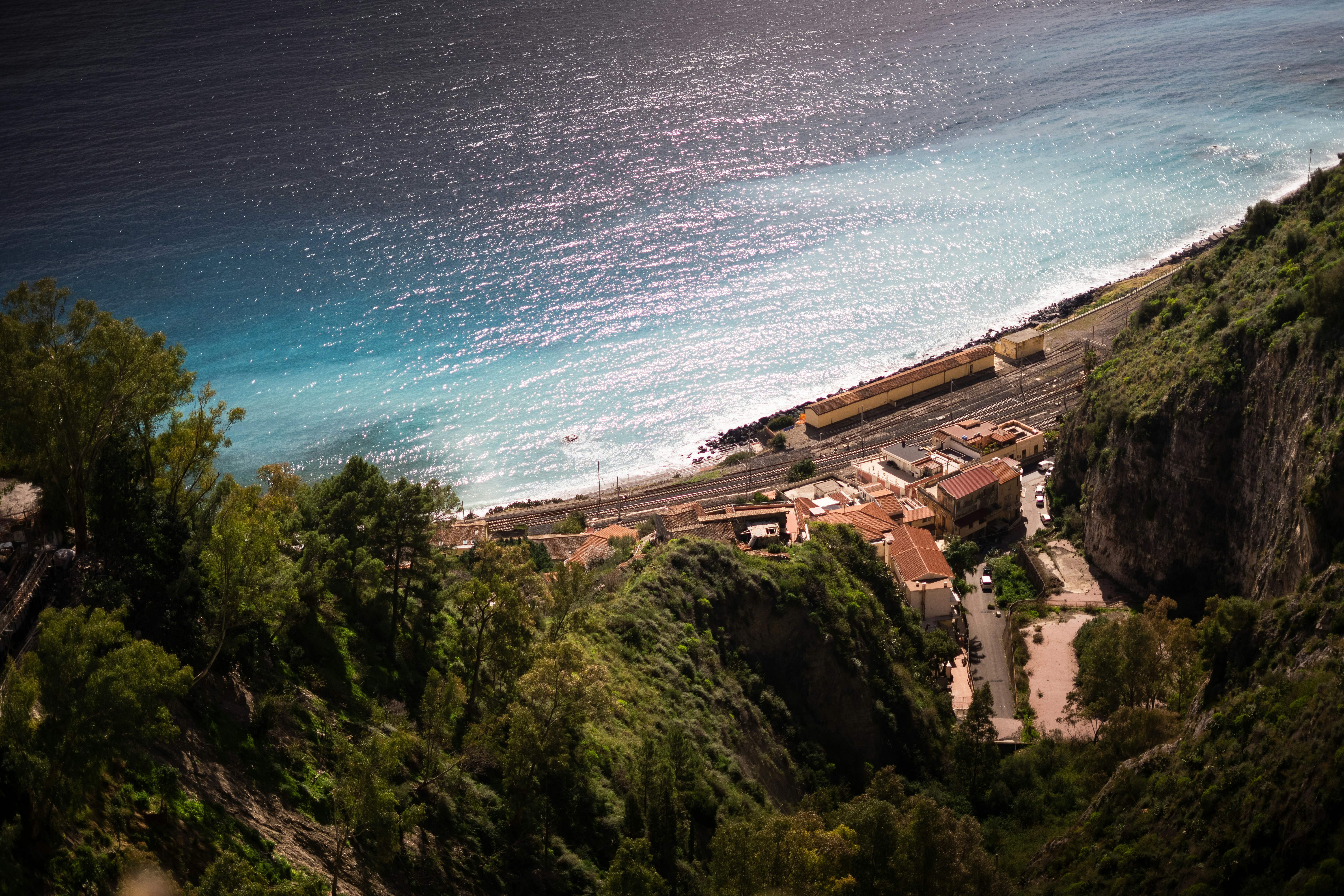 Clifftop Village Embraced by Azure Coast