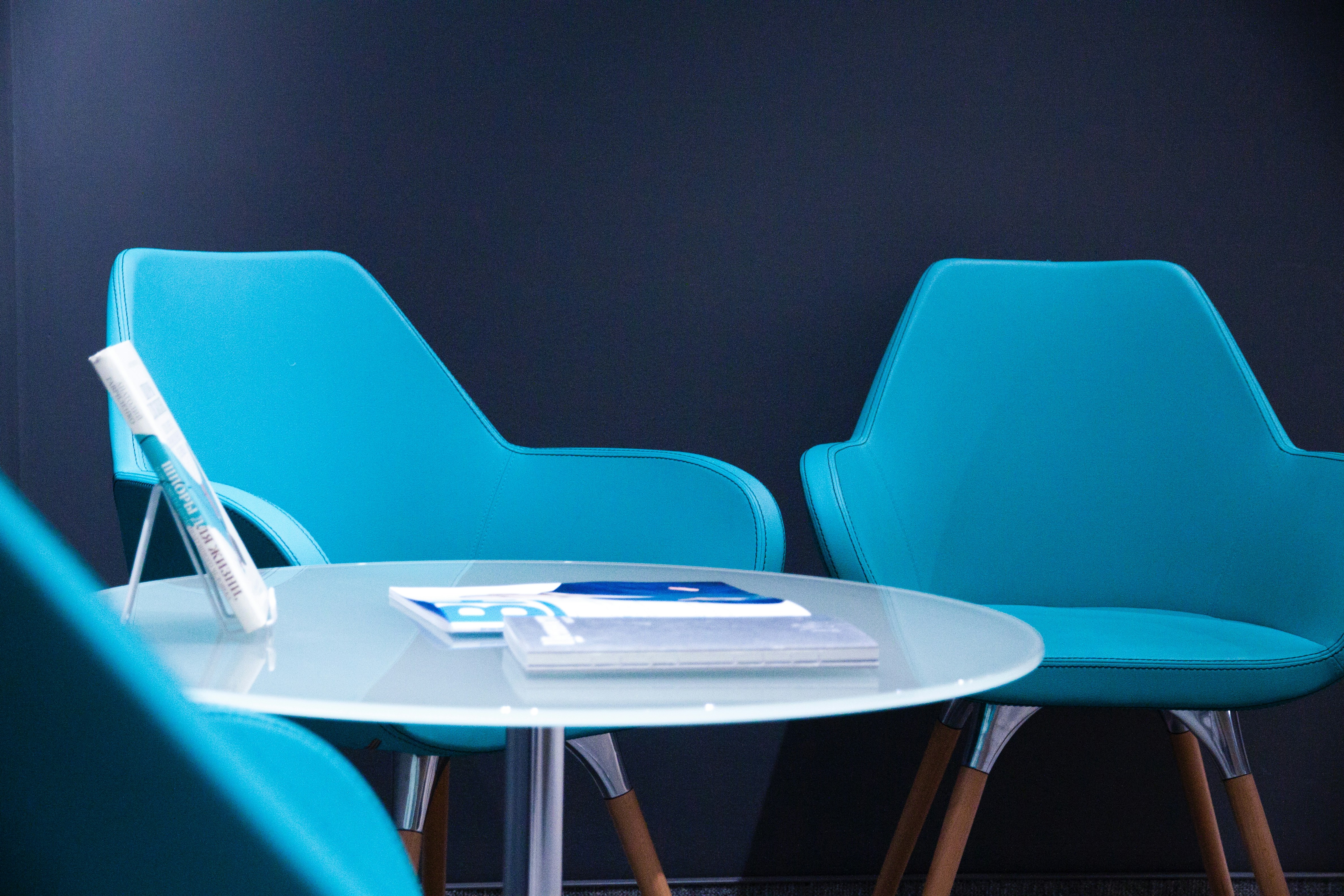 Lobby with armchairs