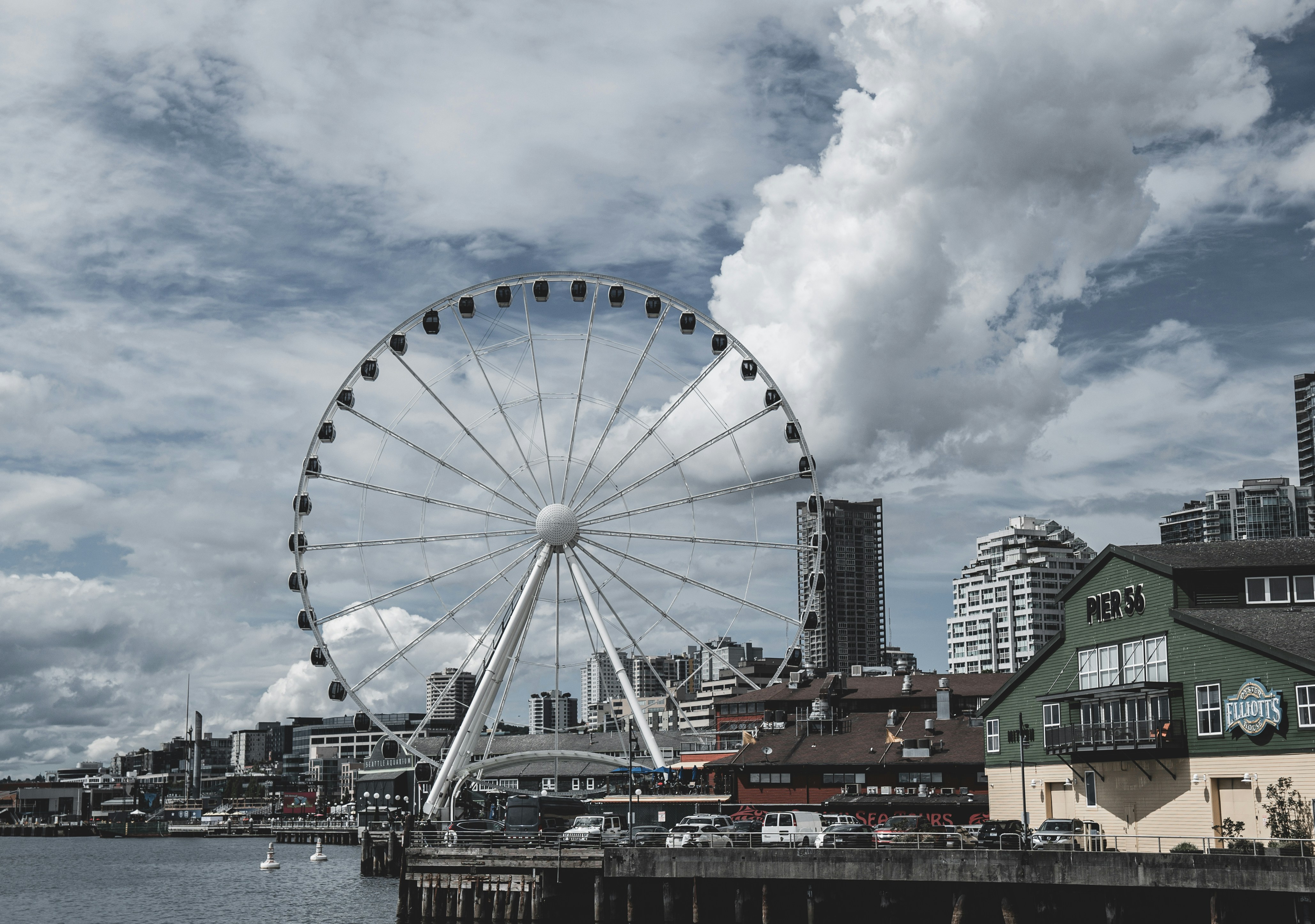 Wheel of Light over a Waterfront Vista