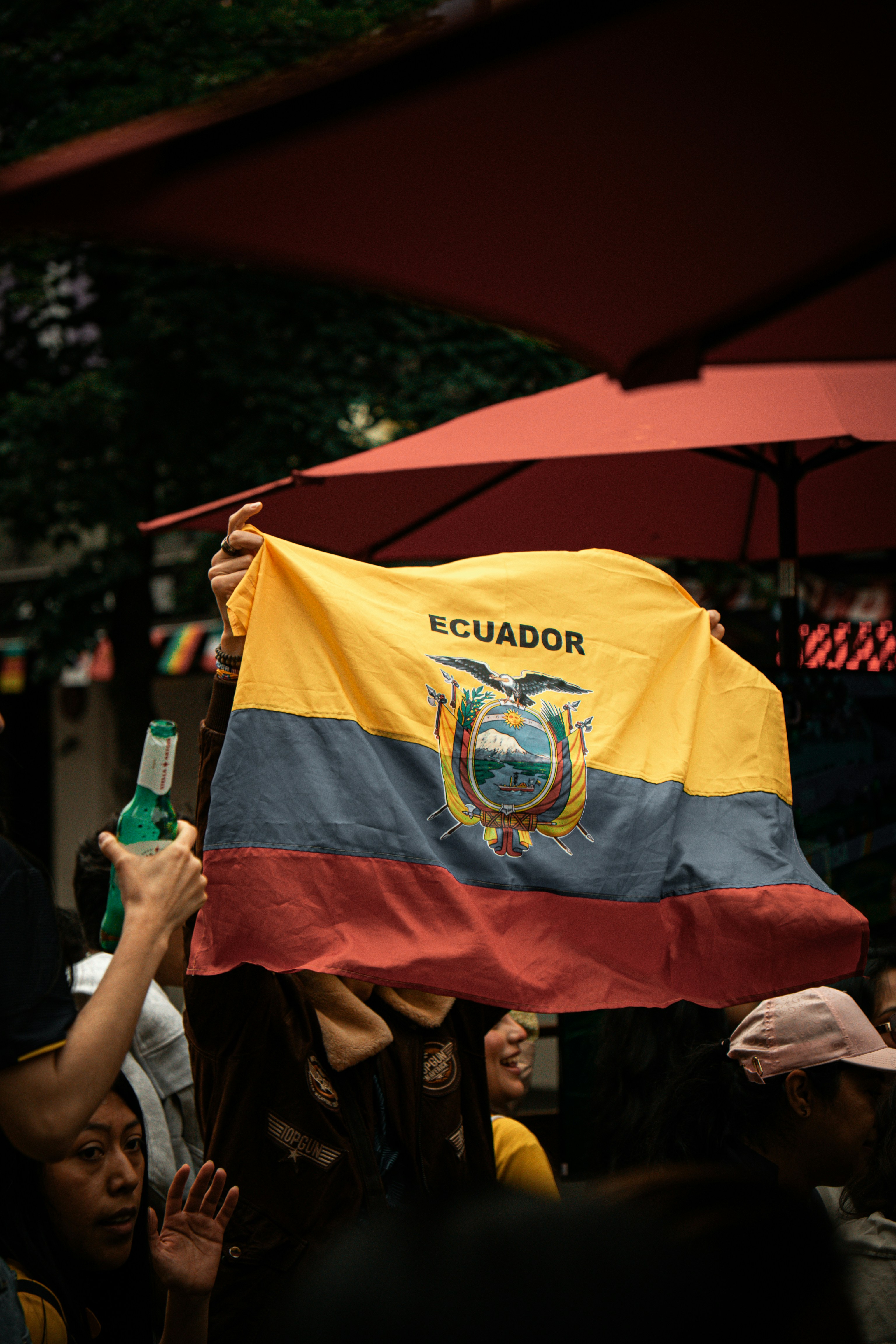 Flags, Faces, and Festivities: Ecuador in the Crowd