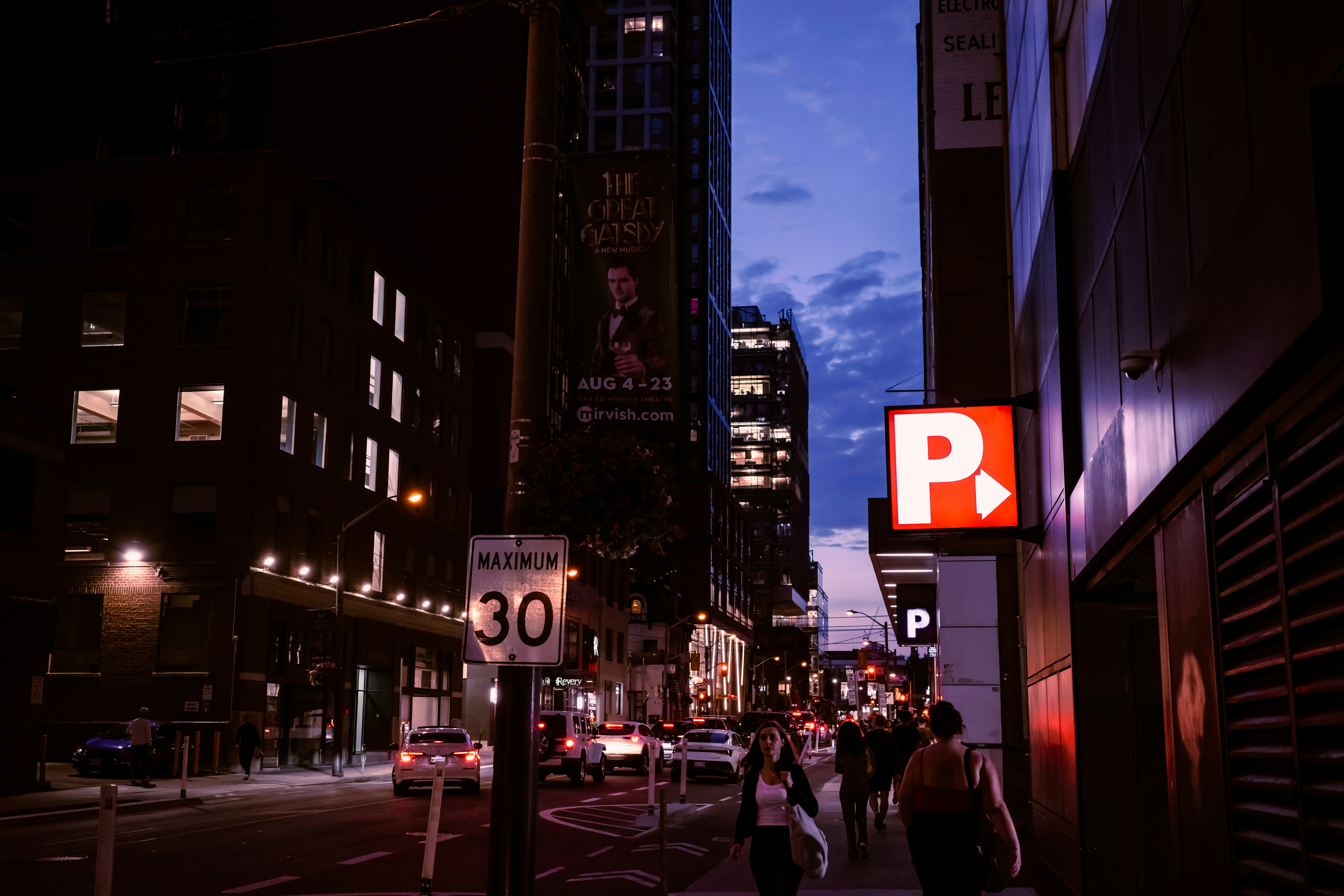 Neon Constellation Under Ruby Night