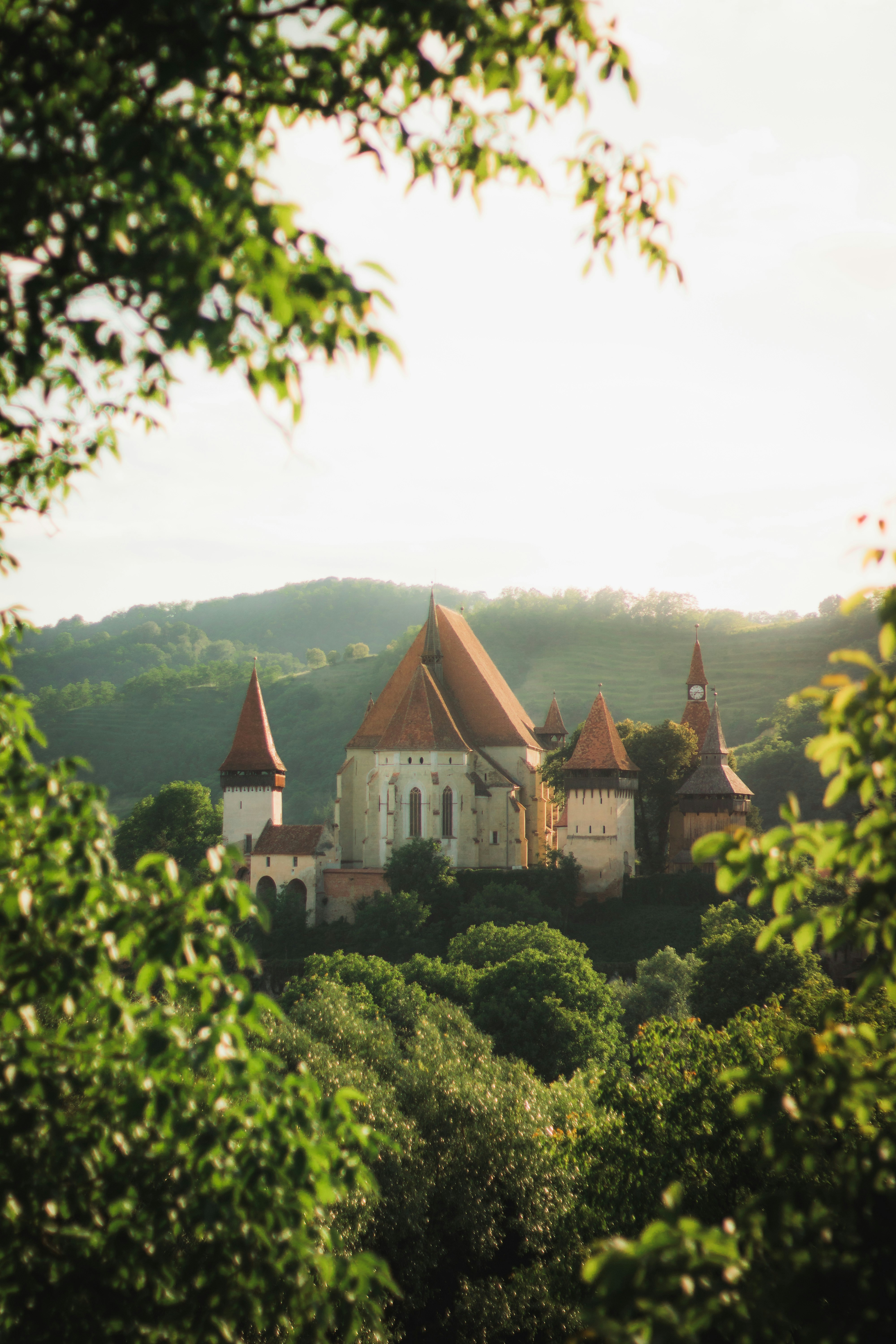 Emerald Fortress Nestled in the Green Veil