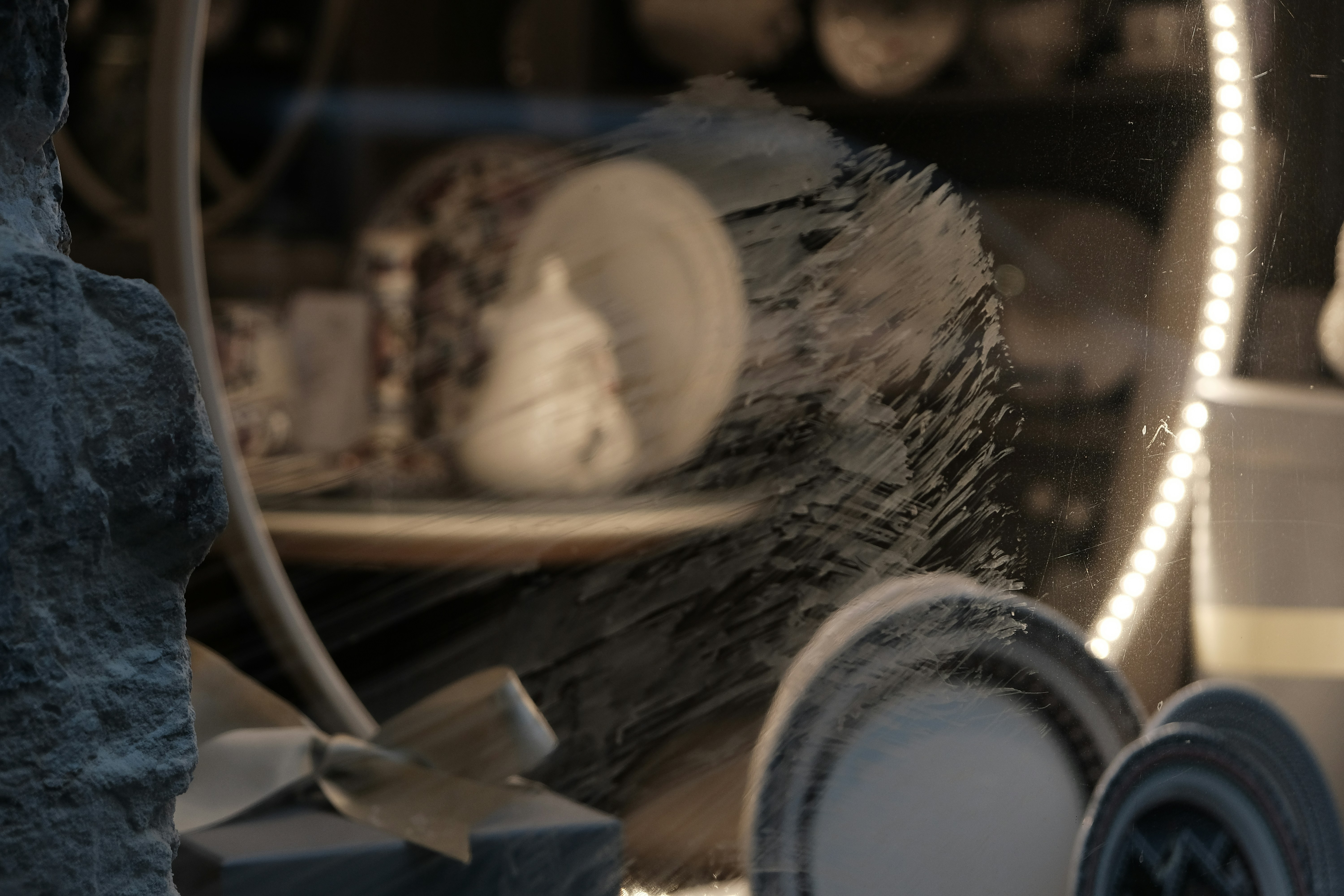 Dusty Workshop Reflections in a Machinery Hour