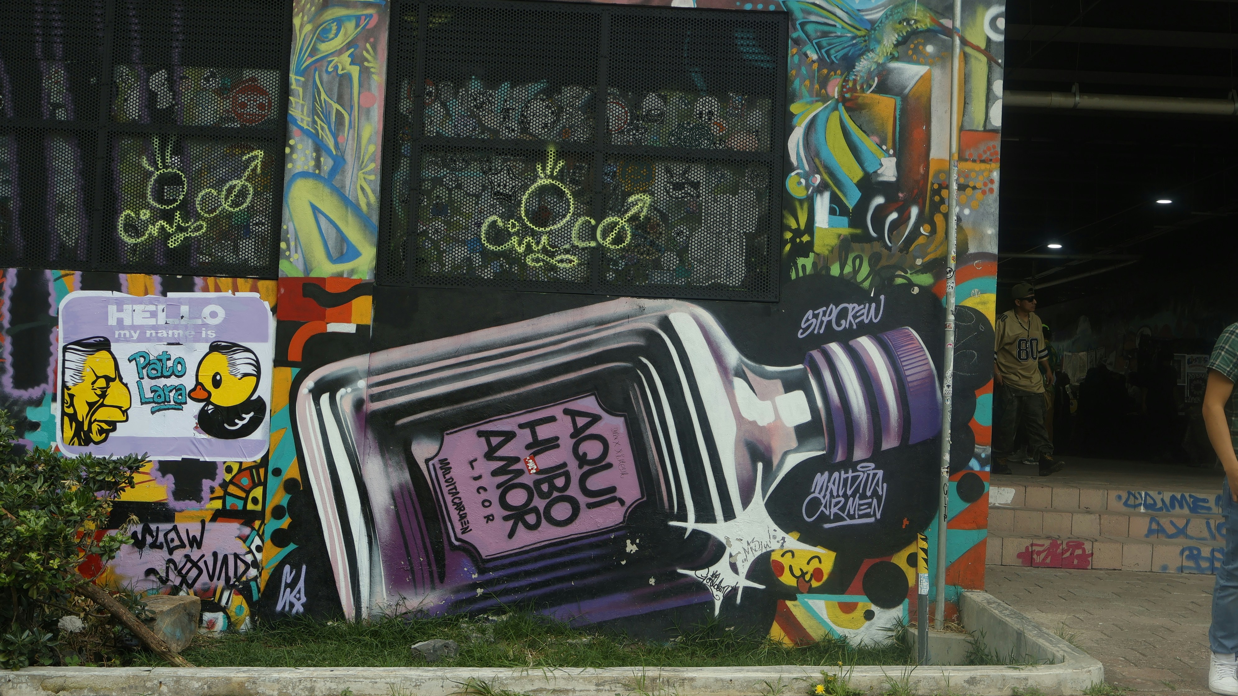 Spray-Can Spotlight: A Graffiti Sleeve Centered on an Ink-Soaked Bottle