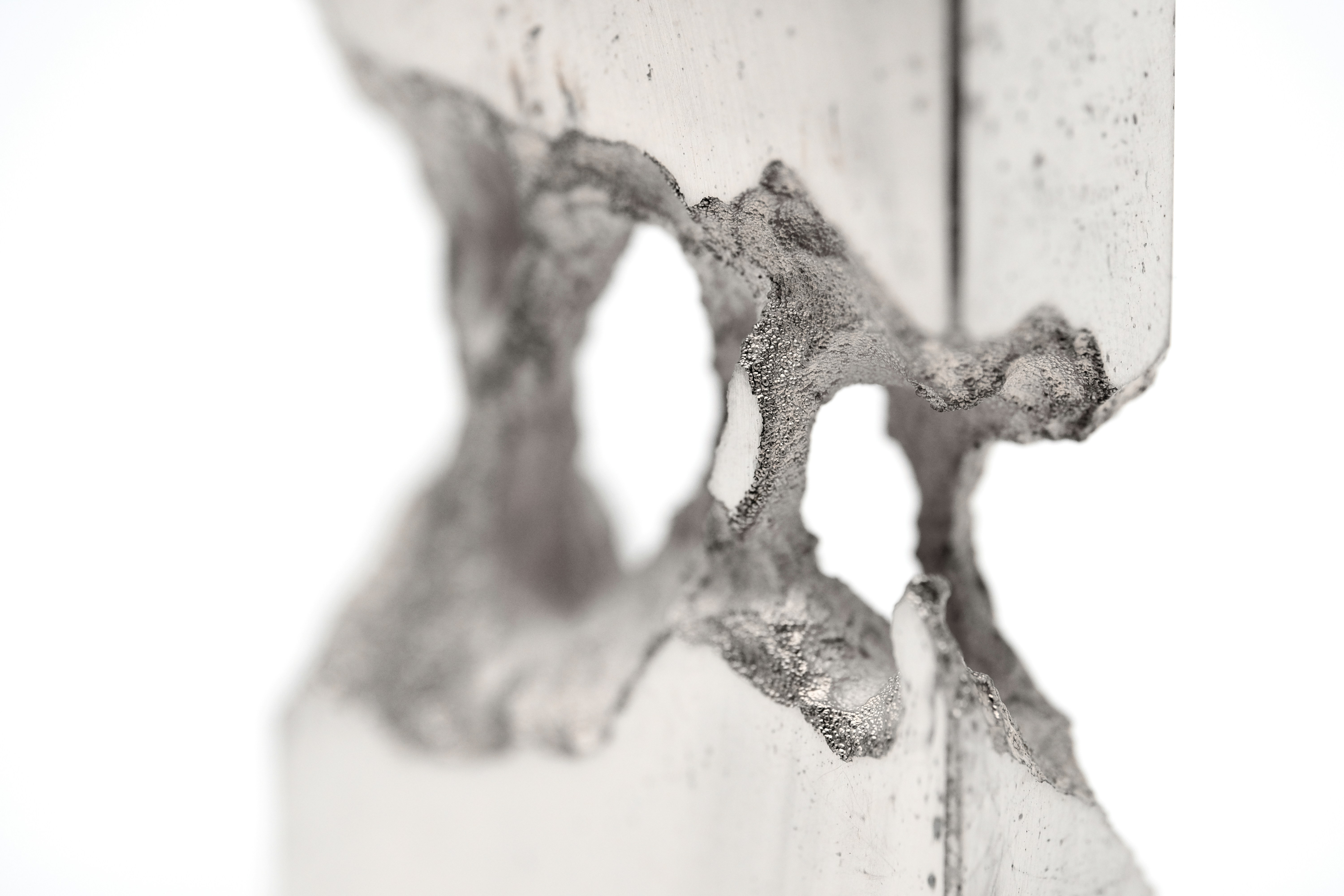 Cracked Concrete: A Fragmented Portrait in Mono