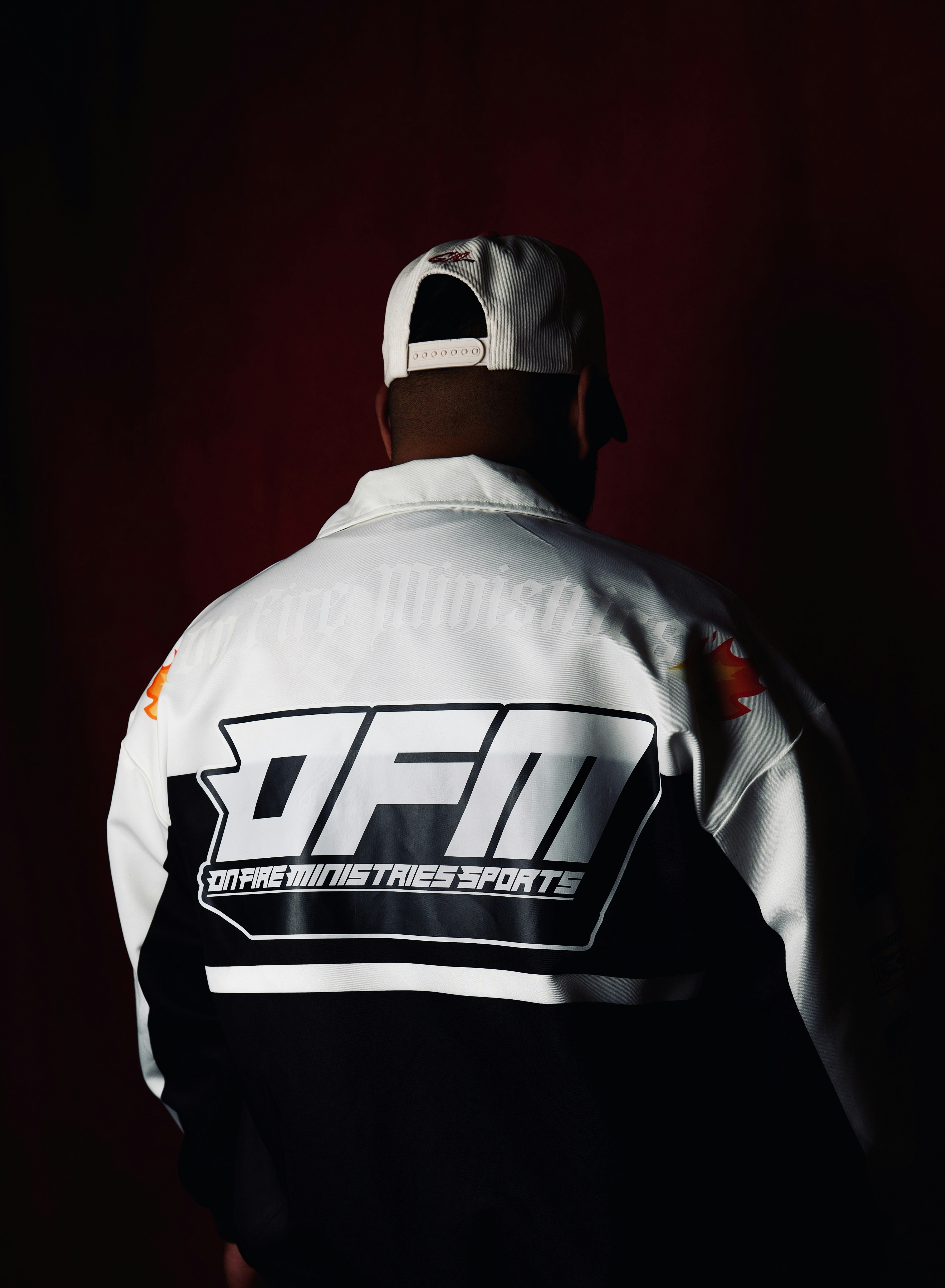 Backed by a Bold Emblem: the Rider in White