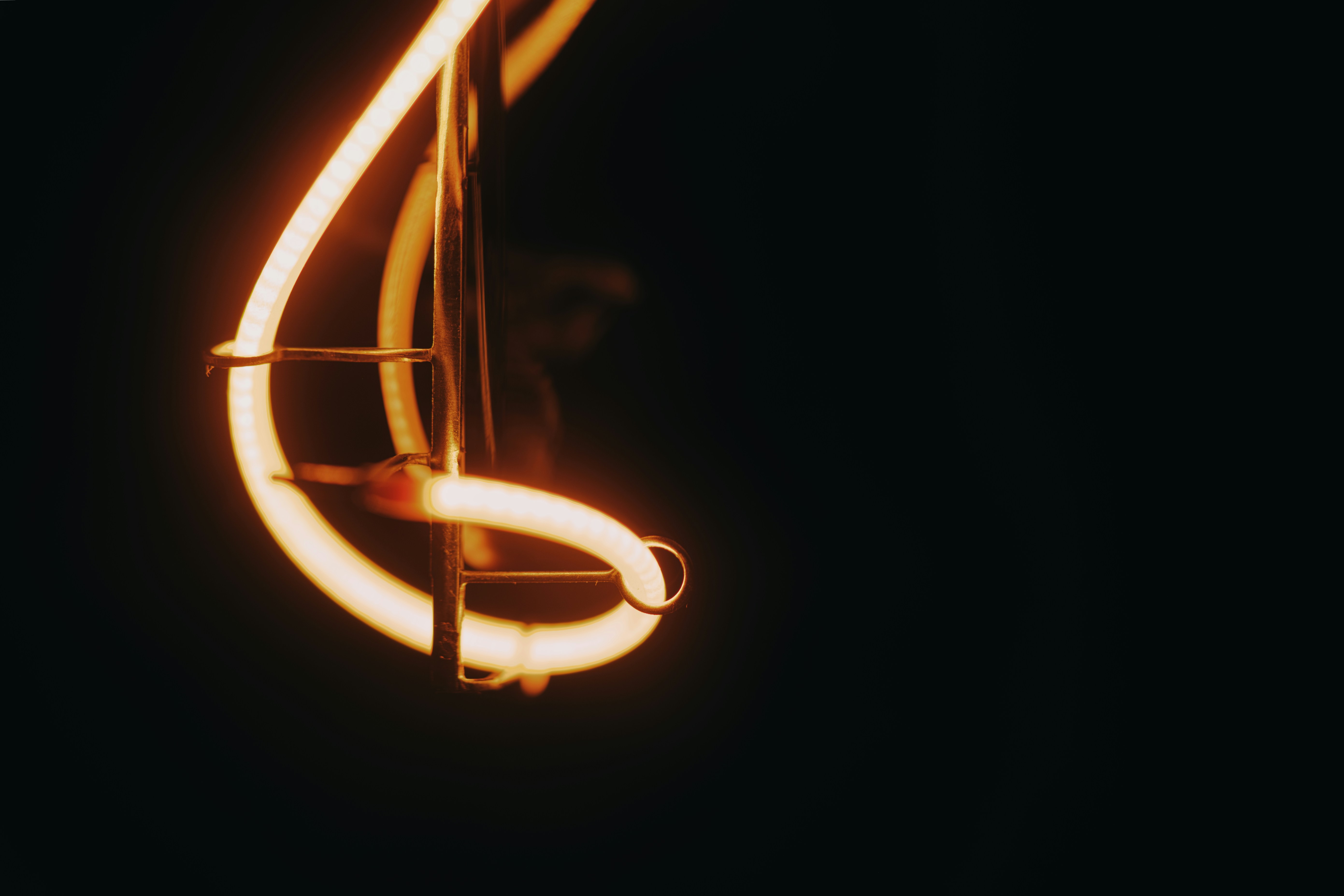 Neon Whorl: A Slender Ring of Fire in the Dark